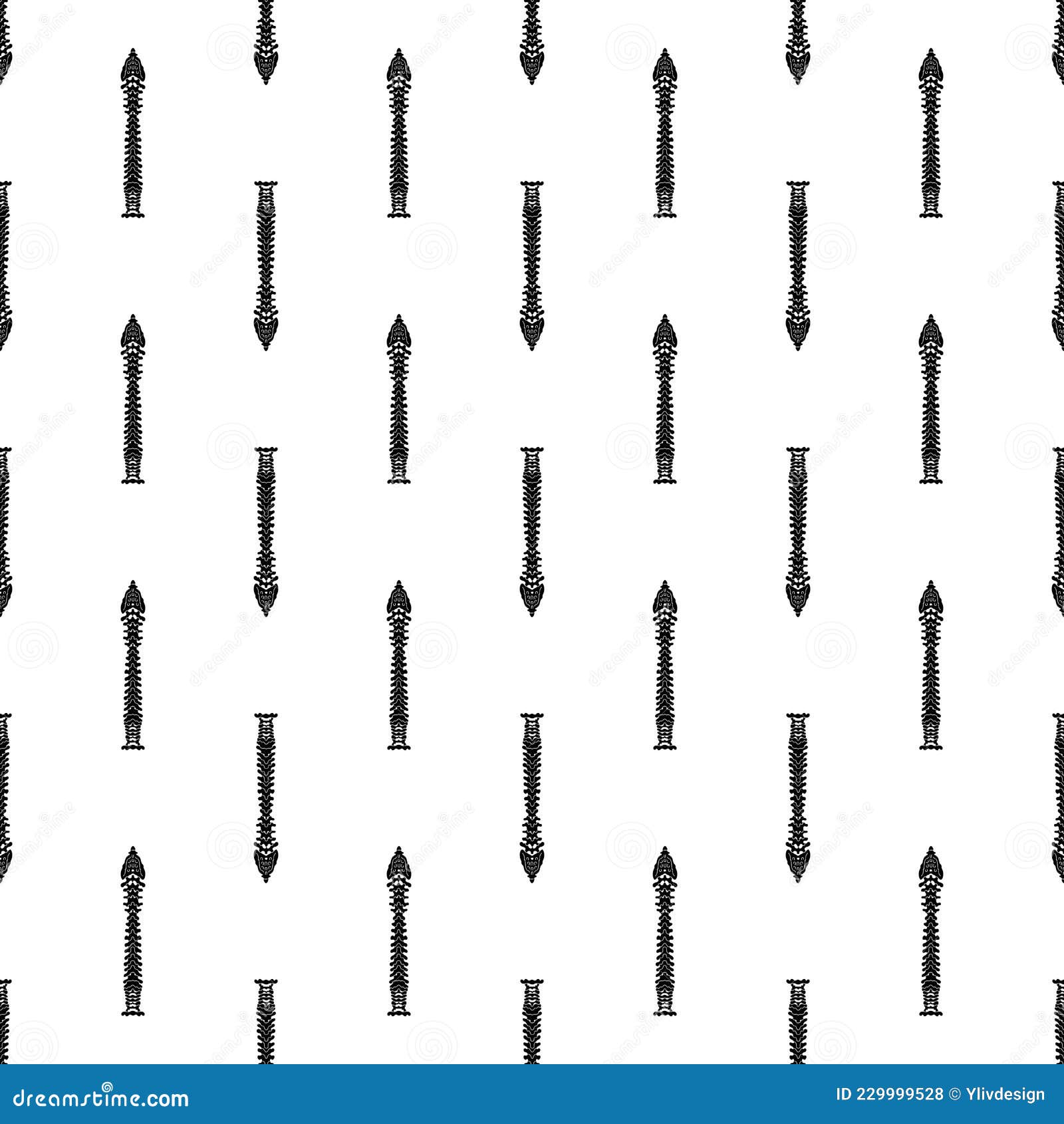 Anatomy Spine Pattern Seamless Vector Stock Vector - Illustration of ...