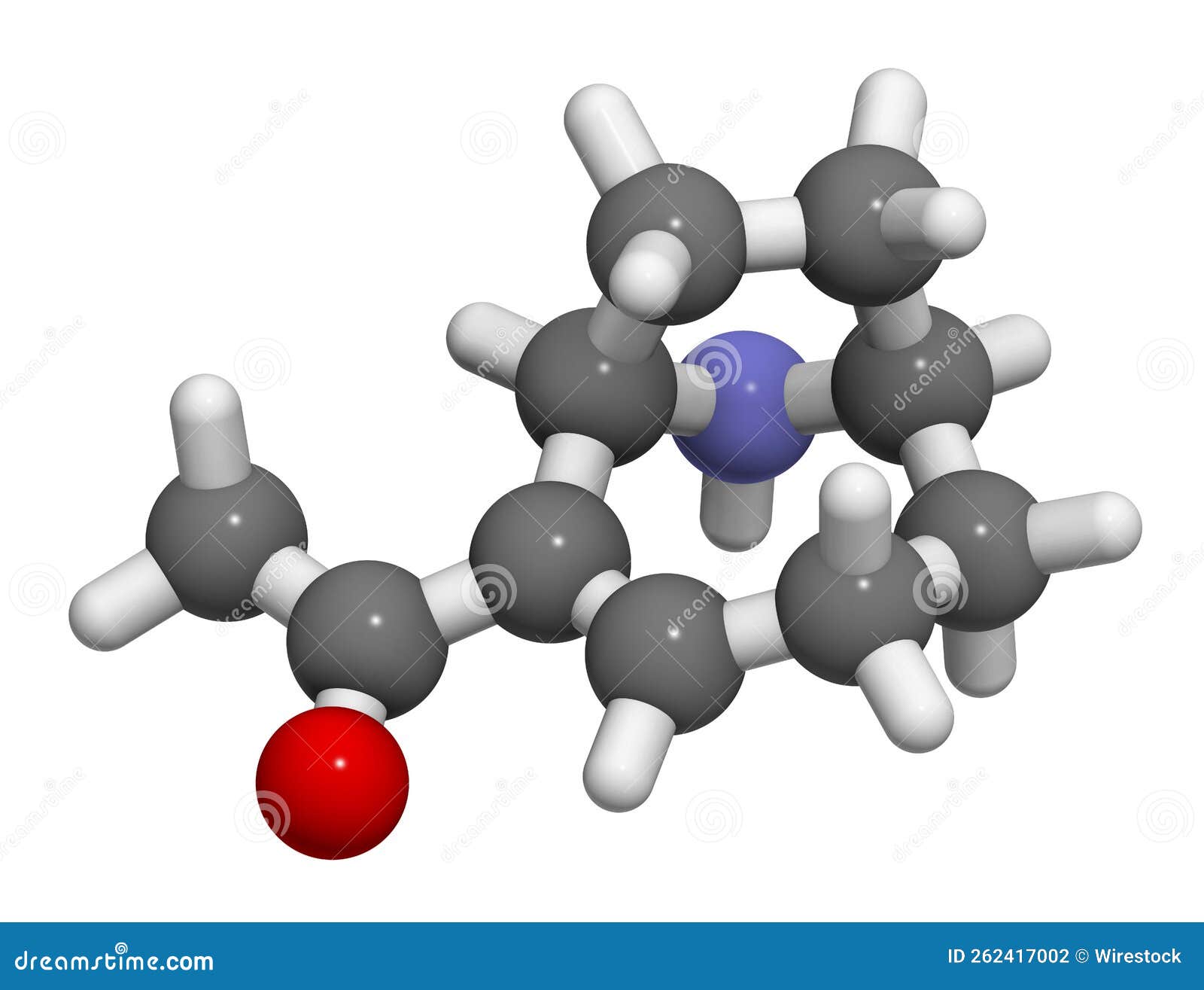 Anatoxin-a (very Fast Death Factor, VFDF) Molecule. 3D Rendering Stock ...
