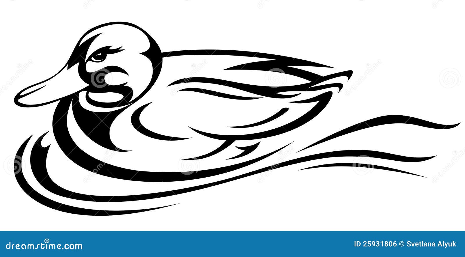 Anatra illustrazione vettoriale. Illustrazione di benissimo - 25931806