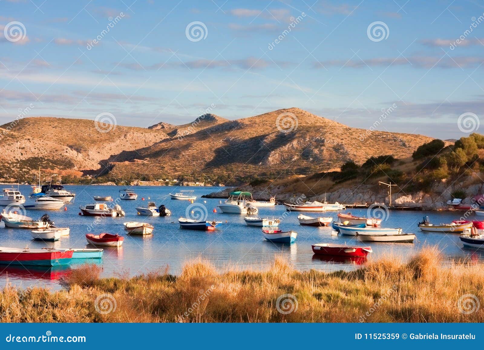 Anavyssos image stock. Image du montagnes, sunset, nature - 11525359