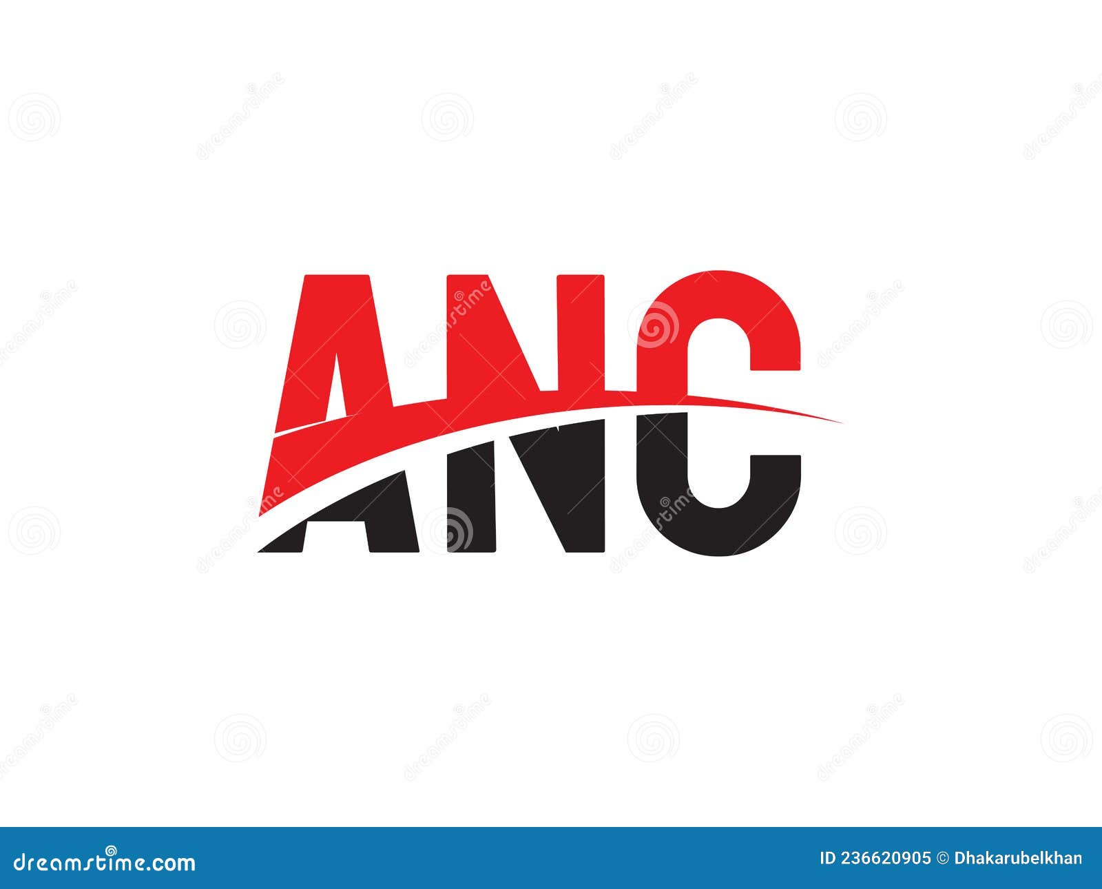 ANC Letter Initial Logo Design Vector Illustration Stock Illustration ...