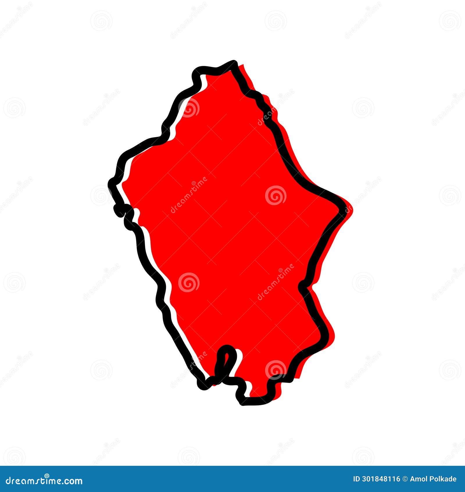 Ancash Region of Peru Vector Map Illustration Stock Vector ...