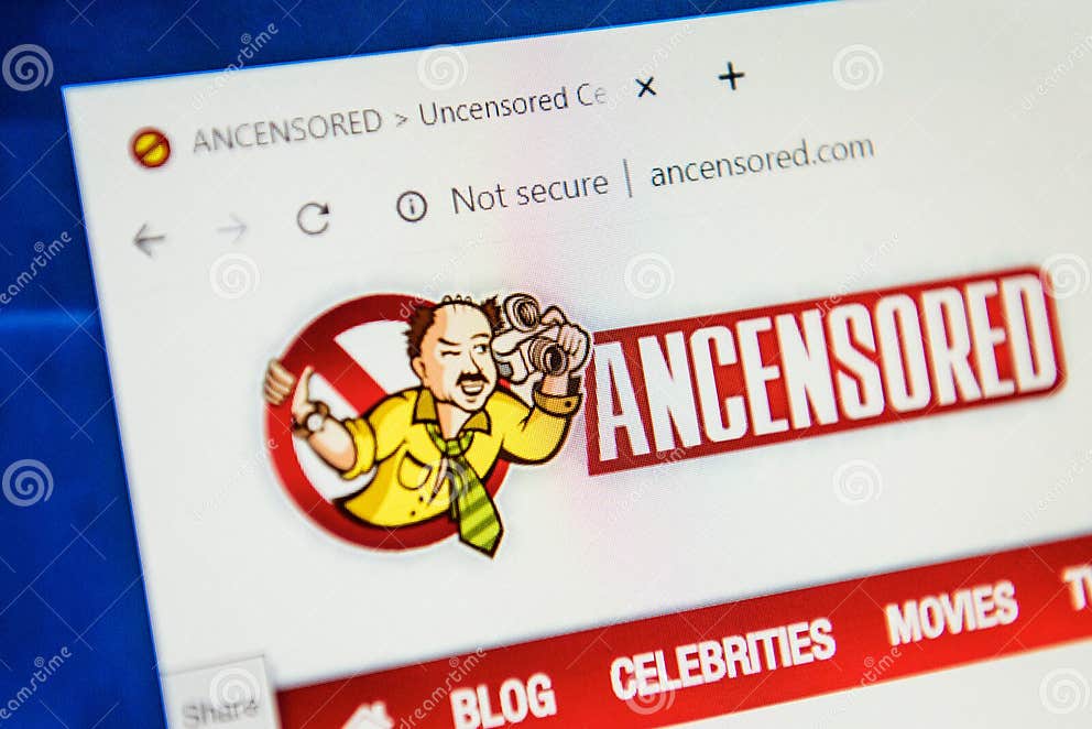 Ancensored.com Web Site. Selective Focus. Editorial Image - Image of ...