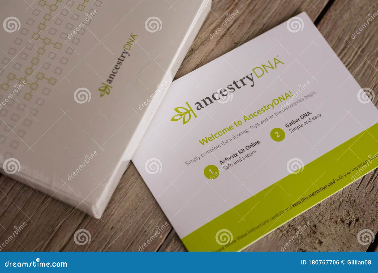 Ancestry DNA kit editorial photo. Image of information - 180767706