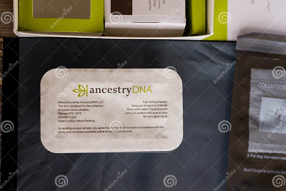 Ancestry DNA kit editorial photography. Image of order - 180767787