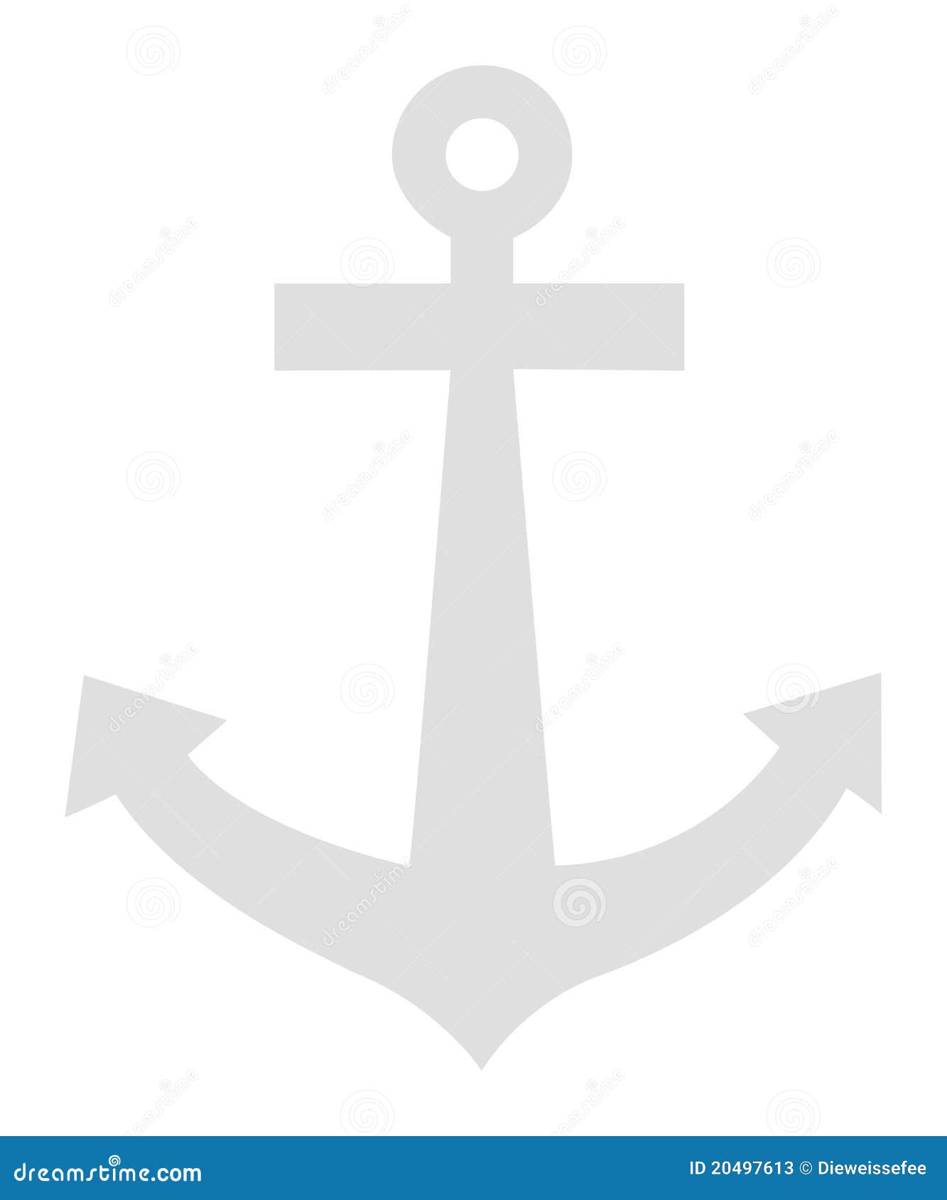 Anchor stock vector. Illustration of anchor, shape, marine - 20497613