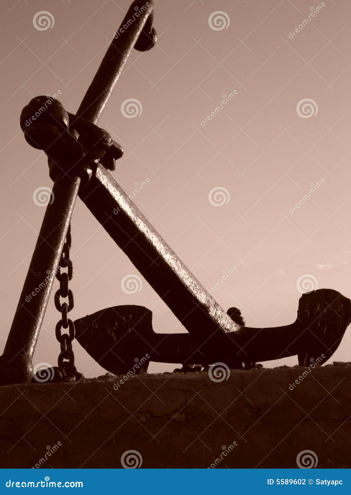 Anchor stock photo. Image of port, anchor, seaman, river - 5589602