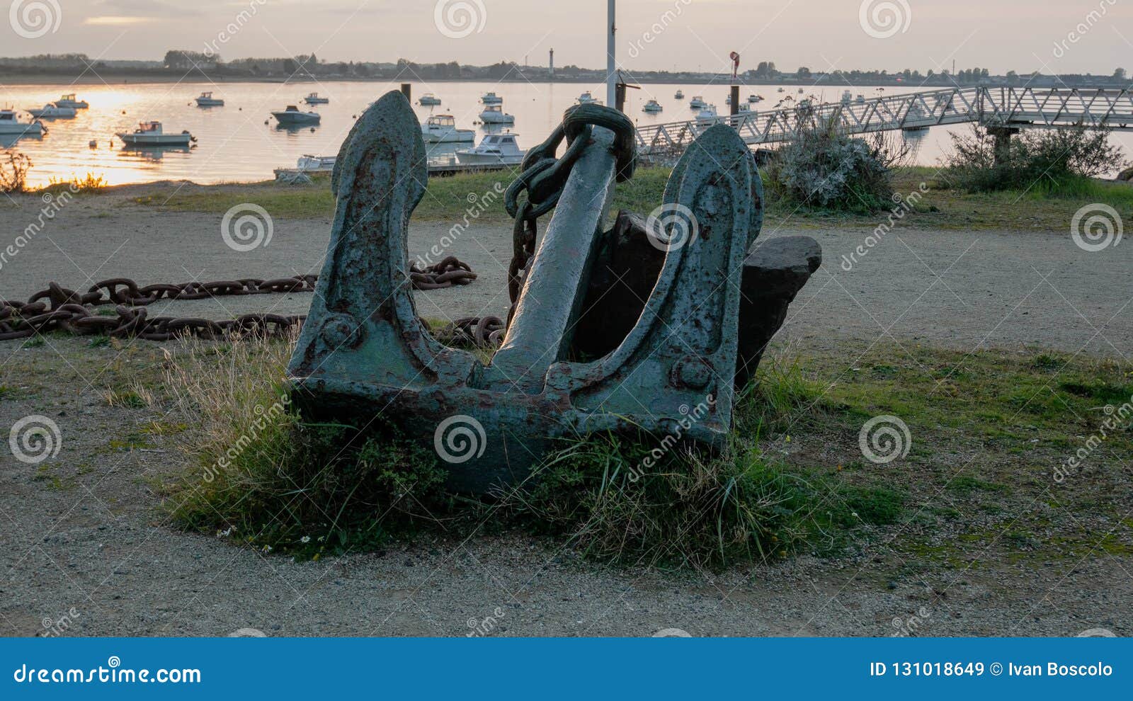 Anchor stock image. Image of chain, ancient, anchor - 131018649