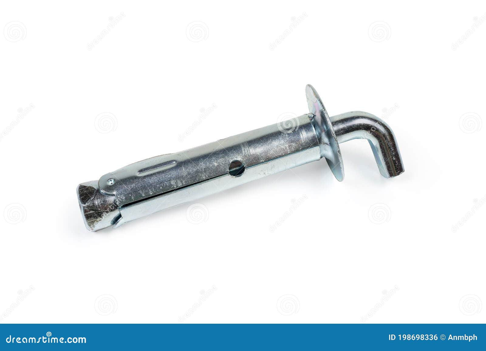 Anchor Bolt Wedge Type with Hook on a White Background Stock Photo ...