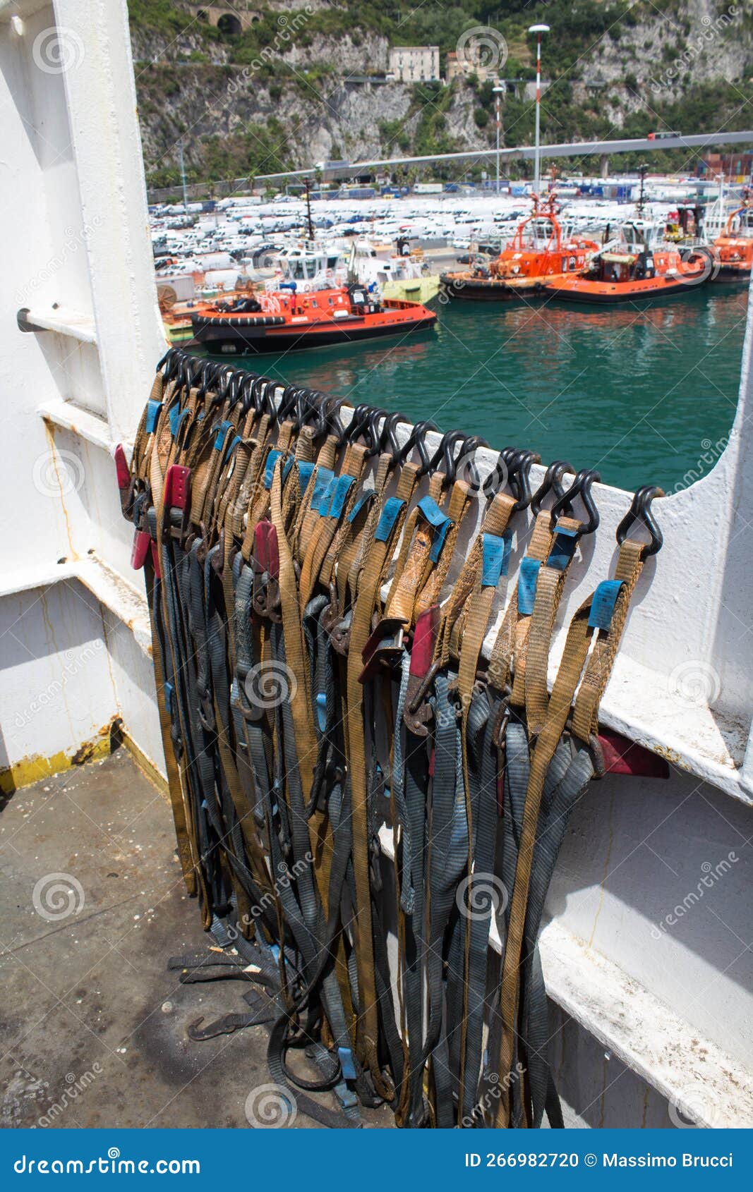 Anchor Cables of a Scheduled Ferry Stock Photo - Image of fishing ...