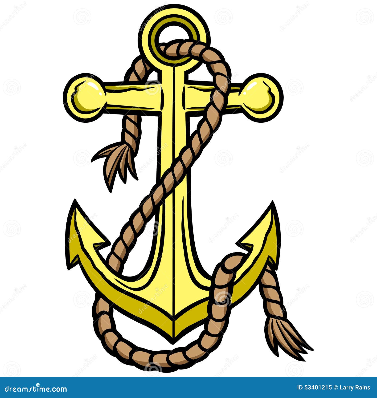 Anchor stock vector. Illustration of navy, nautical, travel - 53401215