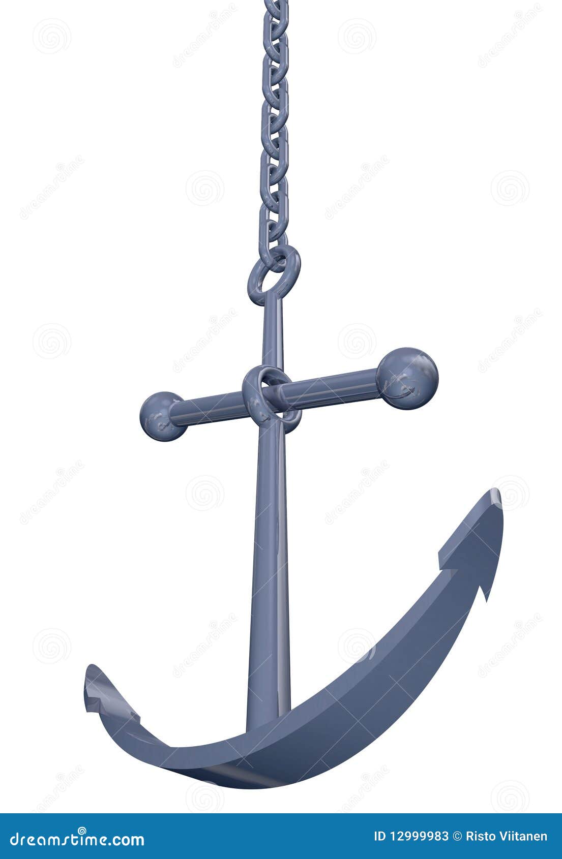 Anchor and chain stock illustration. Illustration of security - 12999983