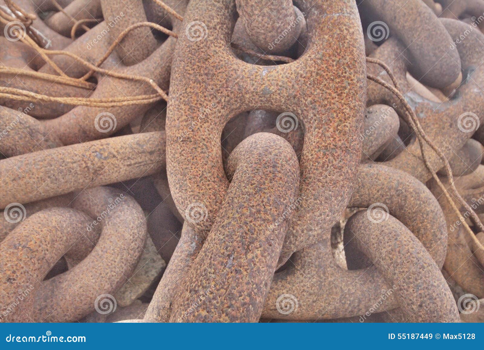 Anchor Chain from a Huge Ship Stock Image - Image of shipborne, naval ...