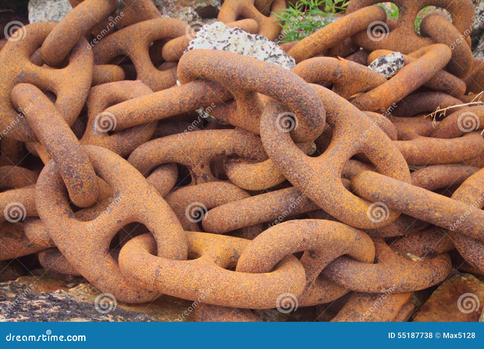Anchor Chain from a Huge Ship Stock Photo - Image of shiny, iron: 55187738