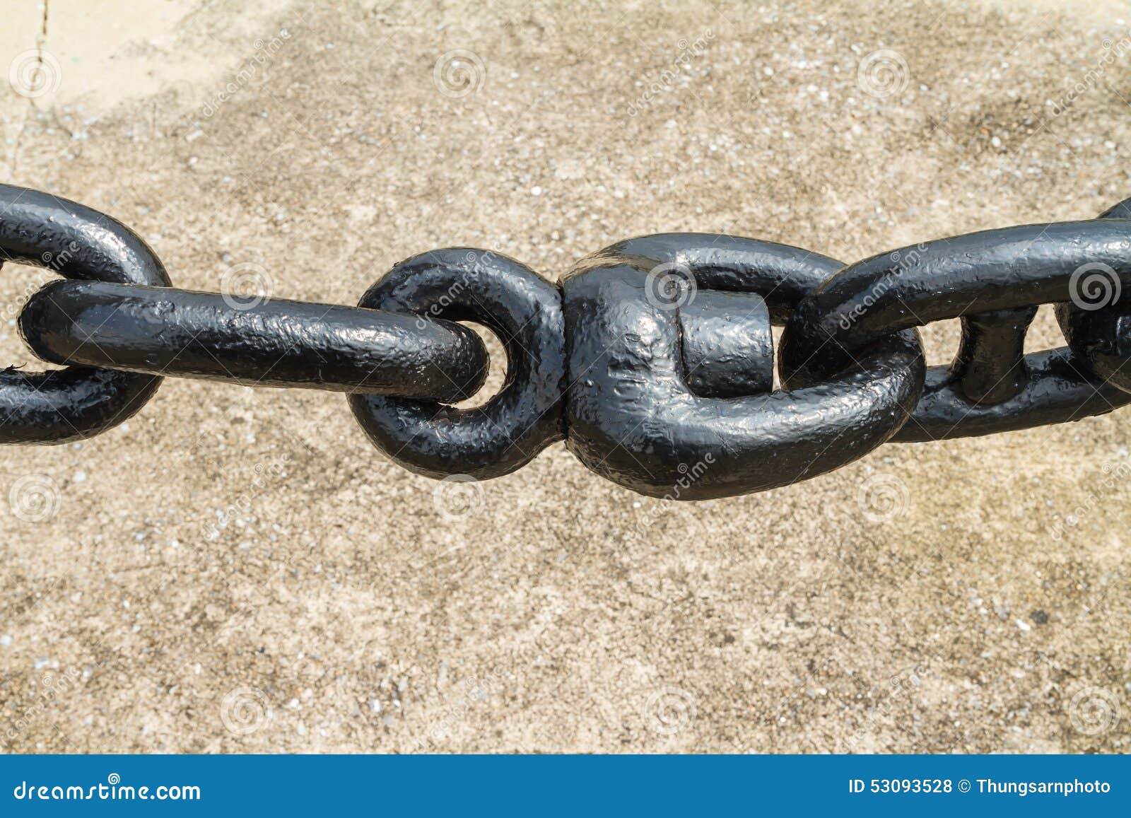 Anchor chain for ship stock photo. Image of force, iron - 53093528