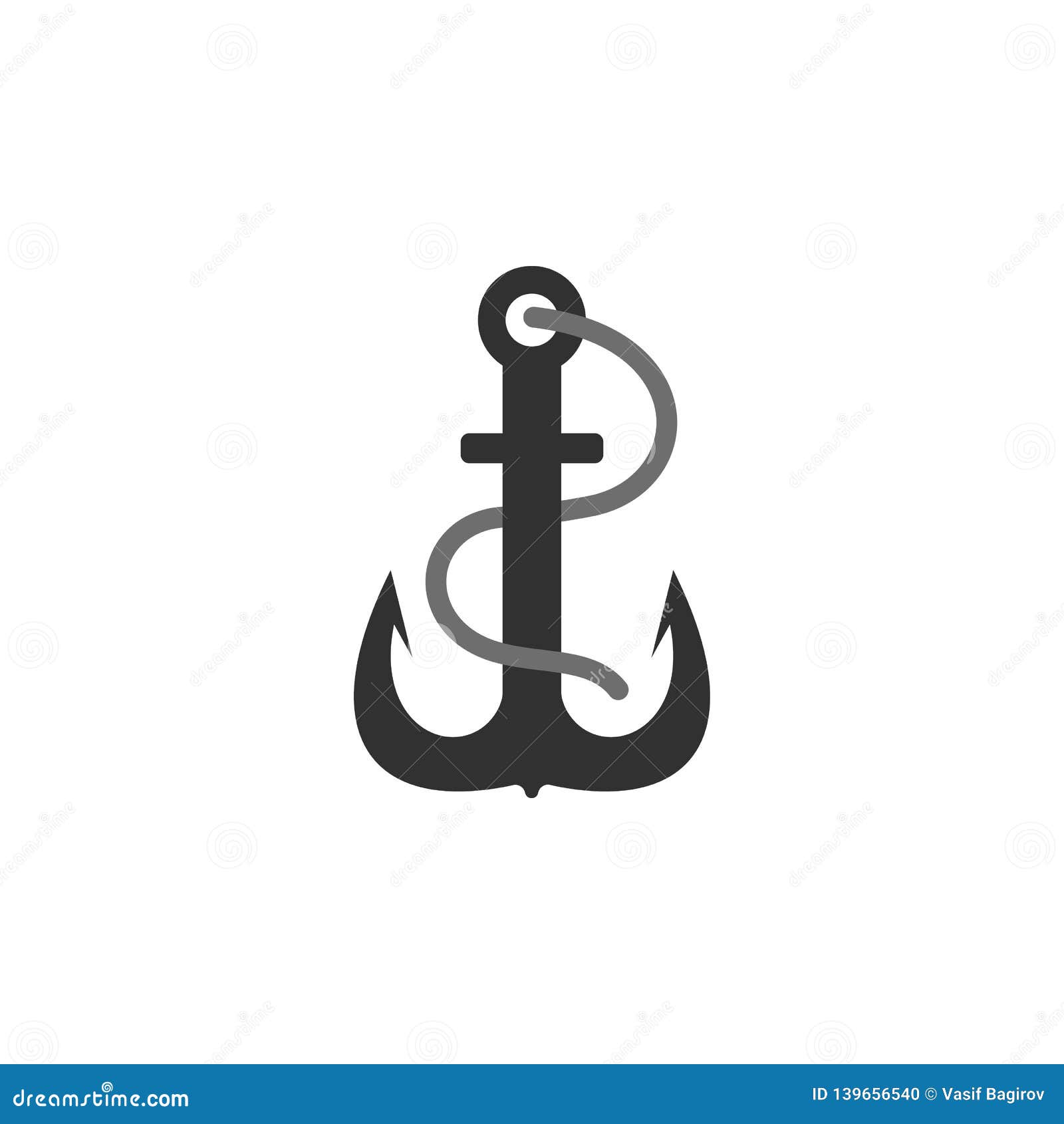 Anchor . Element of Web Development. Vector Icon Stock Illustration ...