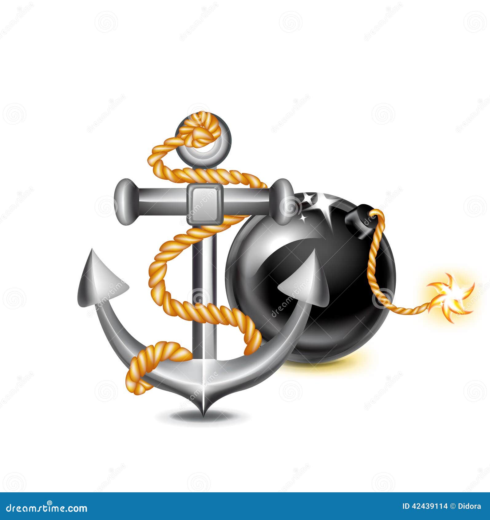 Exploding Bomb Hazard Sign Or Symbol. Vector Design Isolated On White ...