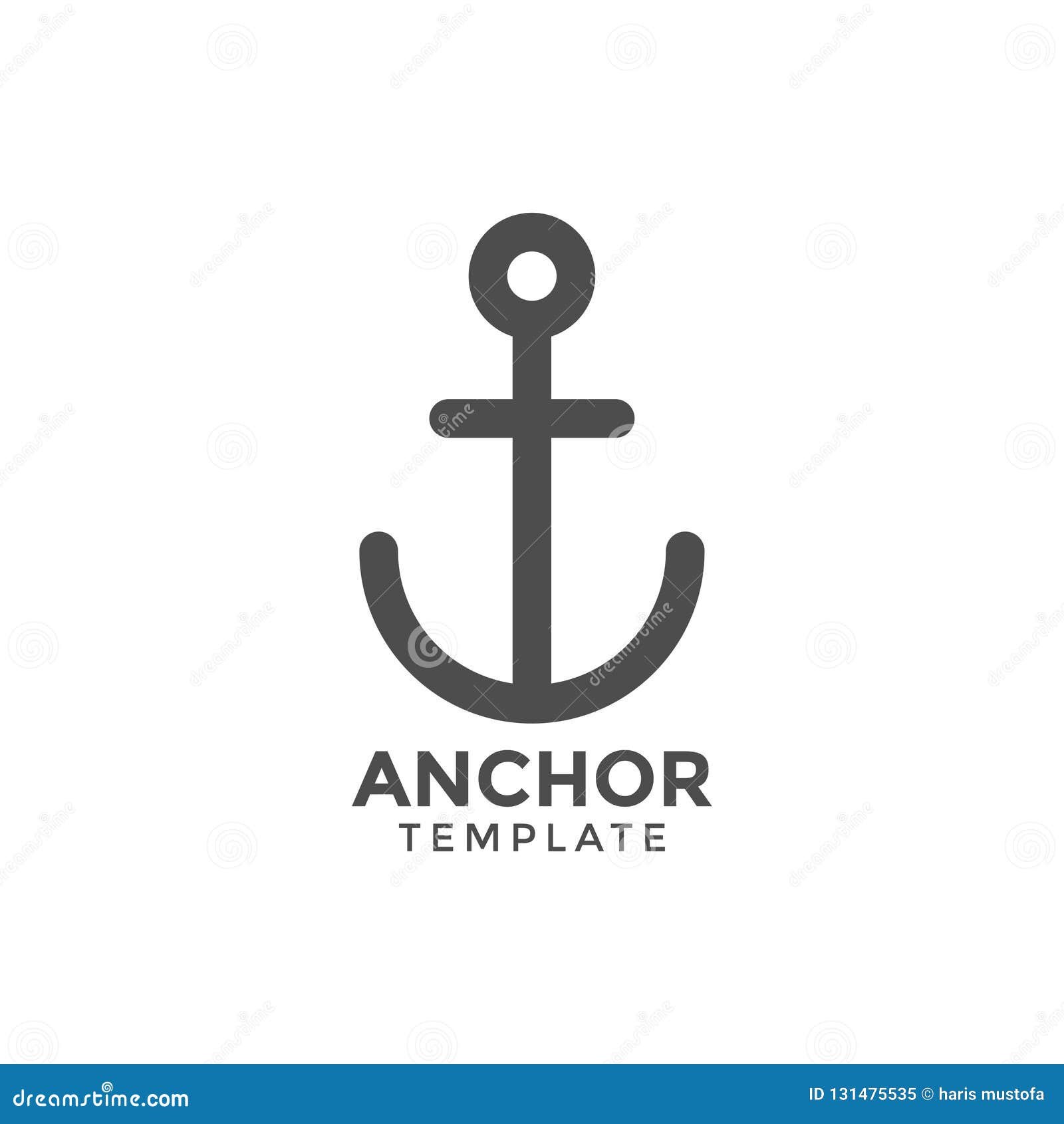 Anchor Graphic Design Template Vector Stock Vector - Illustration of ...