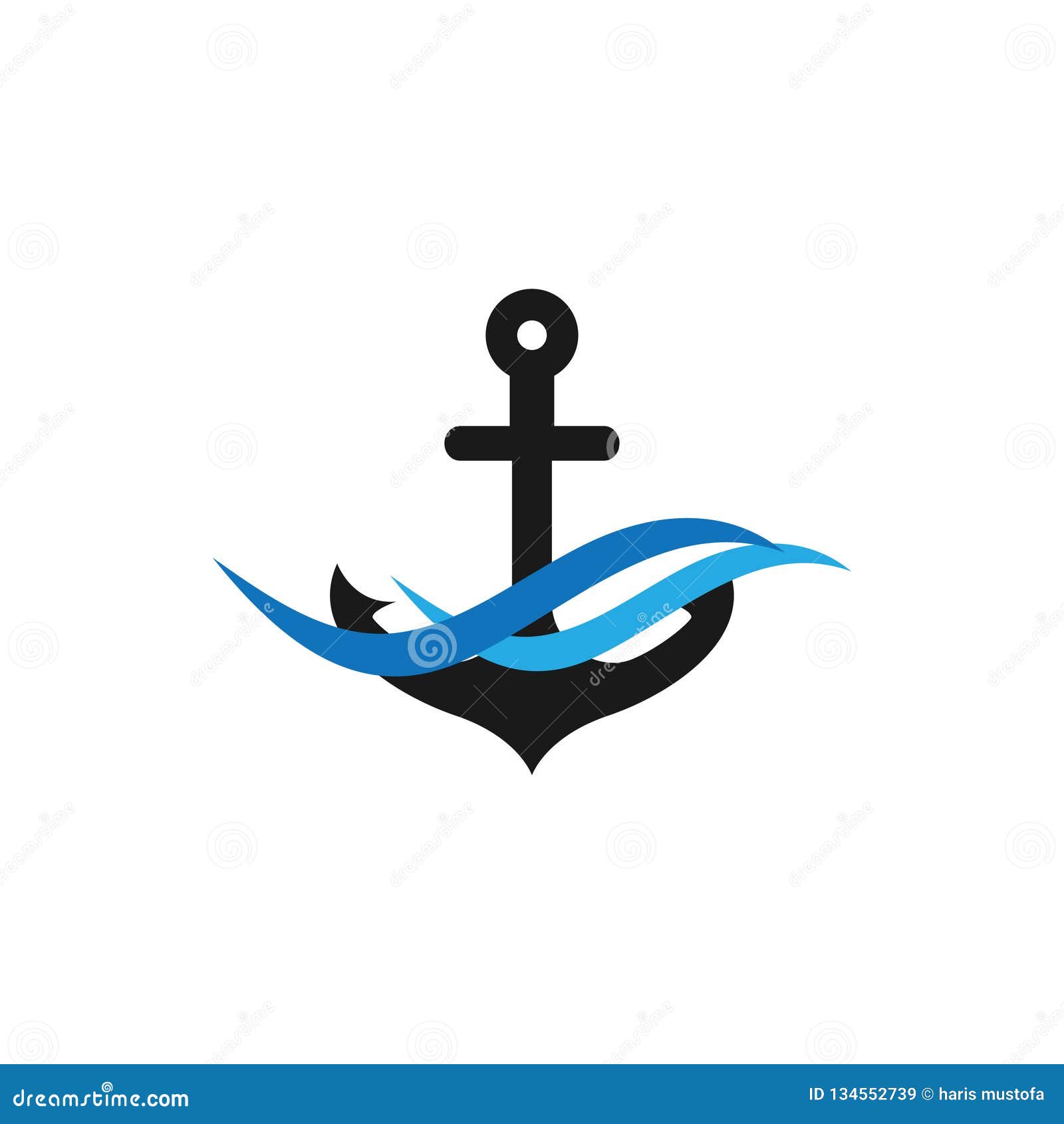 Anchor Graphic Design Template Stock Vector - Illustration of logotype ...