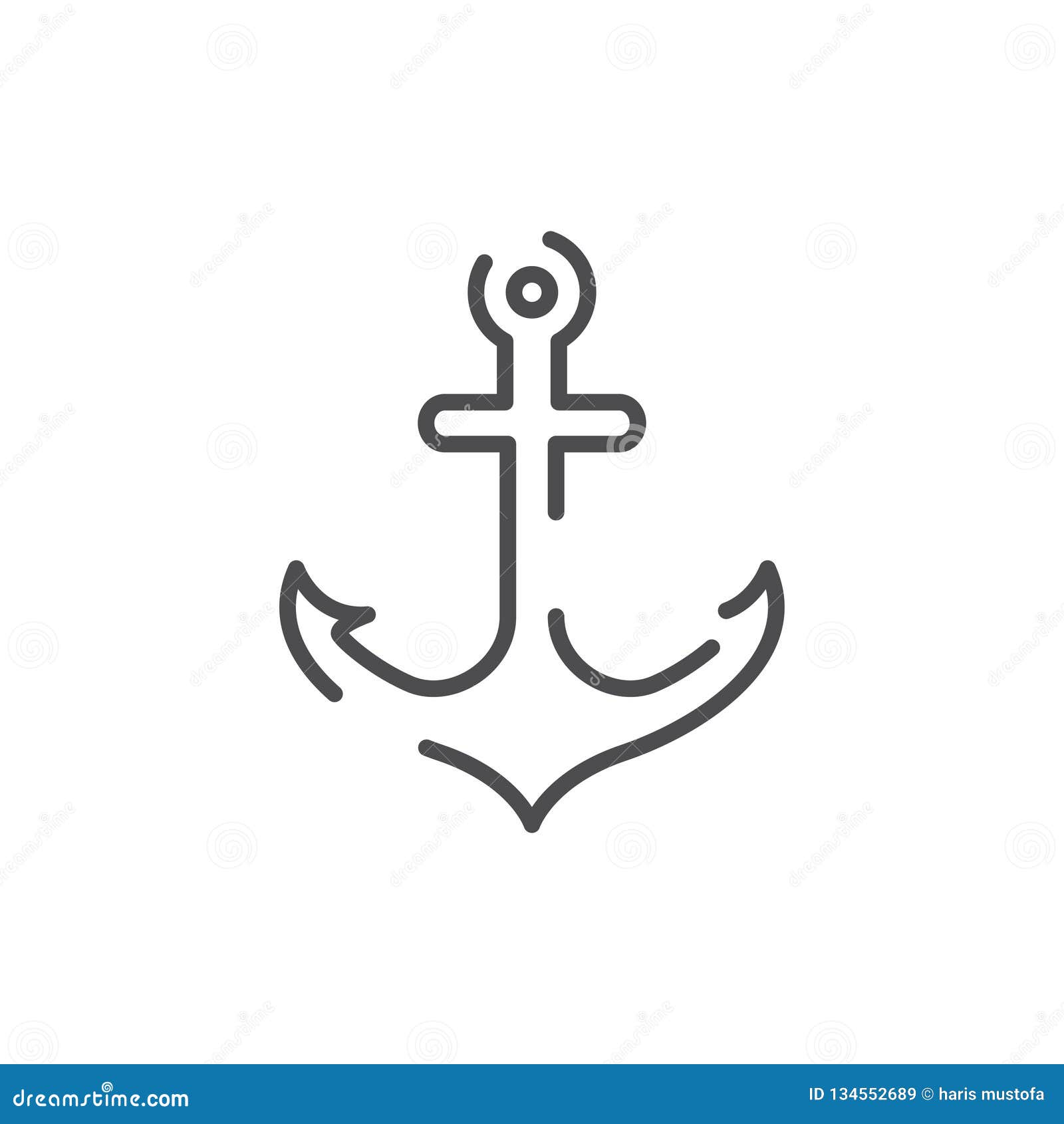 Anchor Graphic Design Template Stock Vector - Illustration of marine ...