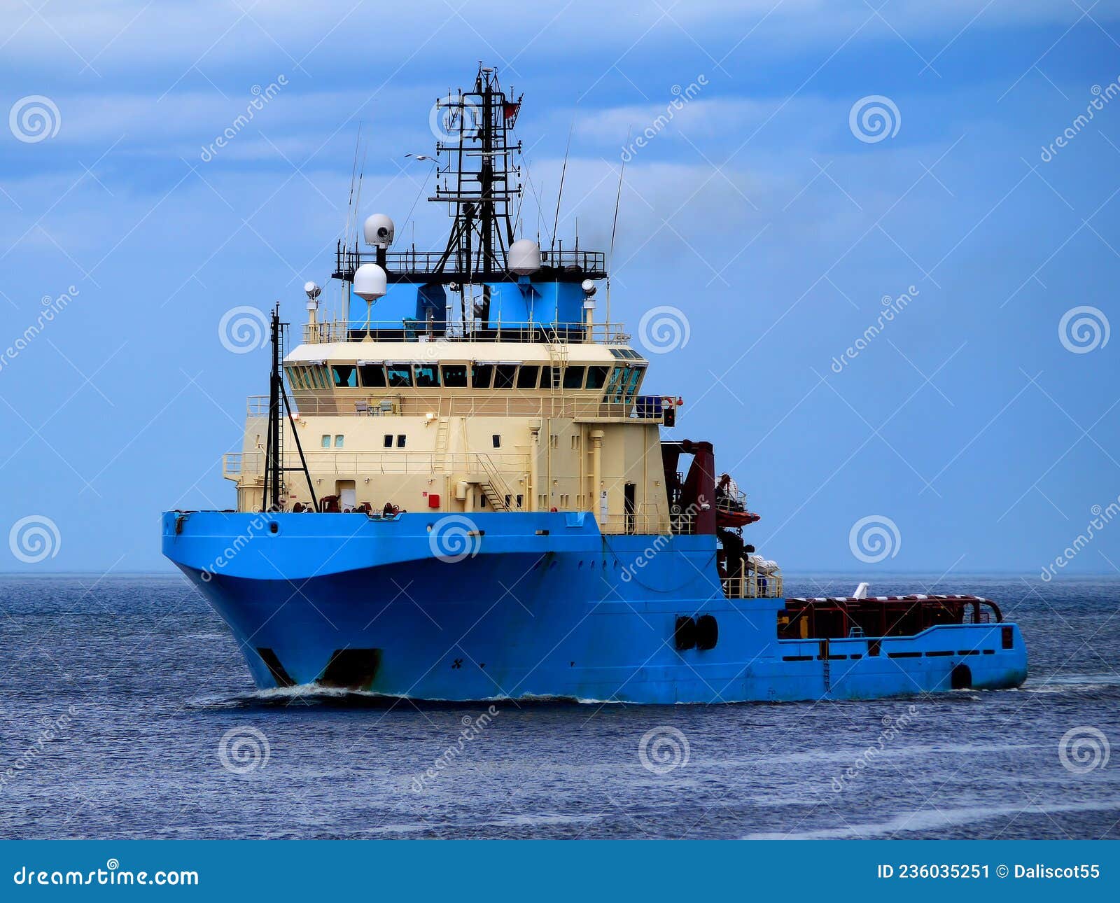 Anchor Handler Tug stock image. Image of operations - 236035251