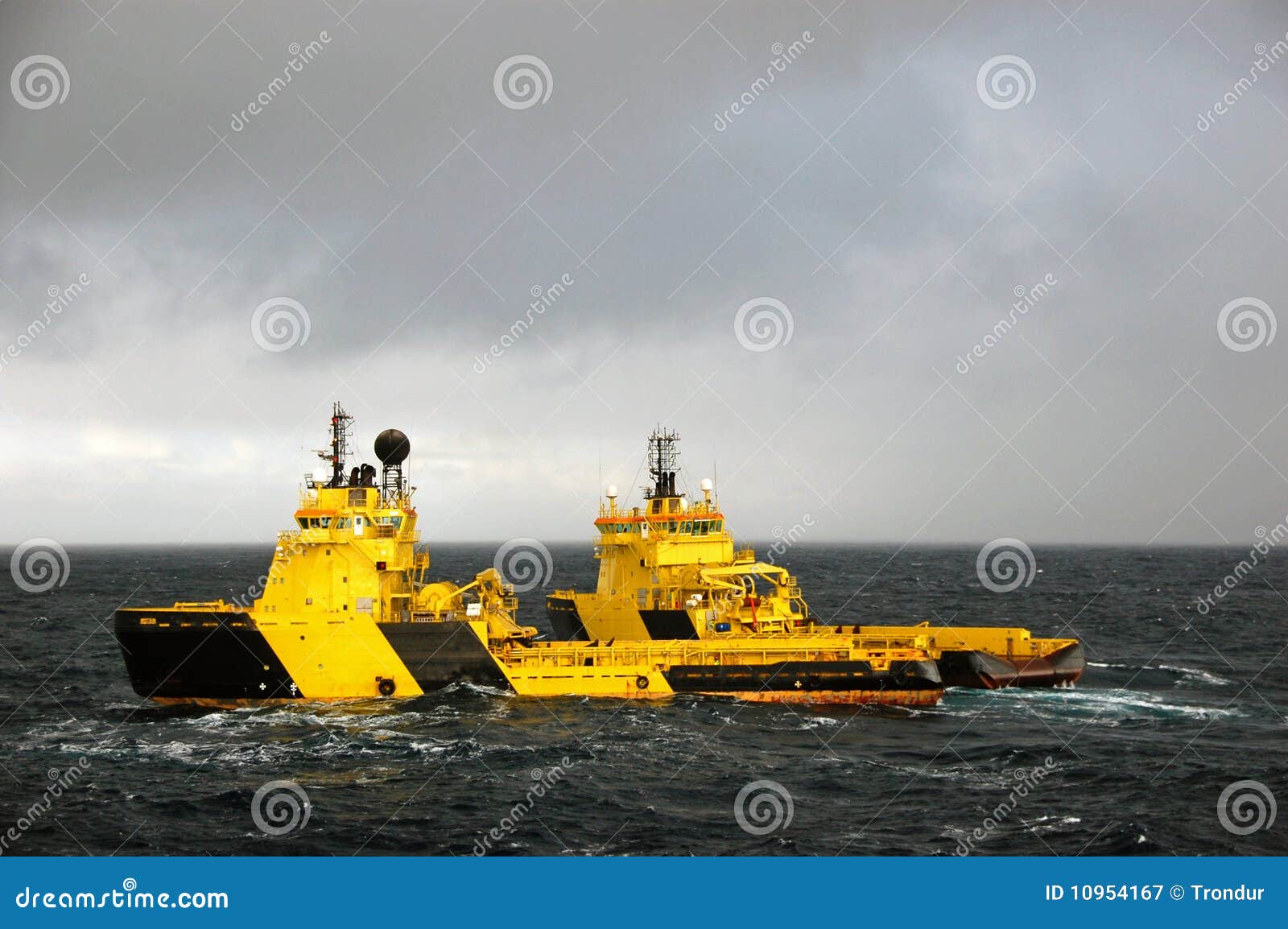 Anchor Handling Tug Supply AHTS Vessel Deck Royalty-Free Stock ...