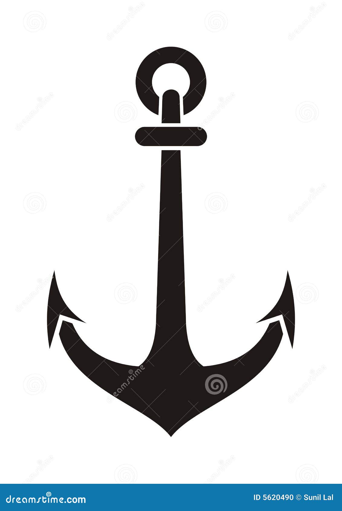 Anchor Icon stock illustration. Illustration of antique - 5620490