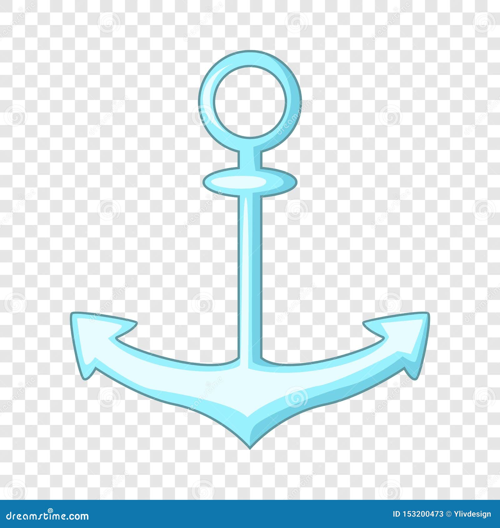 Anchor icon, cartoon style stock vector. Illustration of design - 153200473