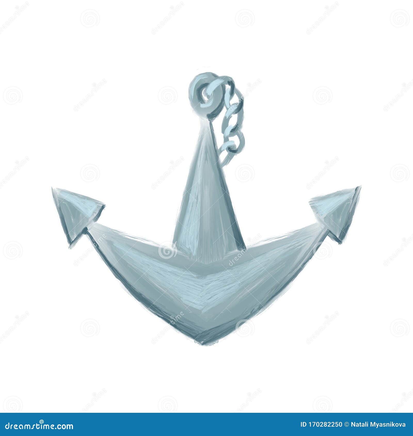 Anchor Icon in Cartoon Style Isolated on White Background Stock ...