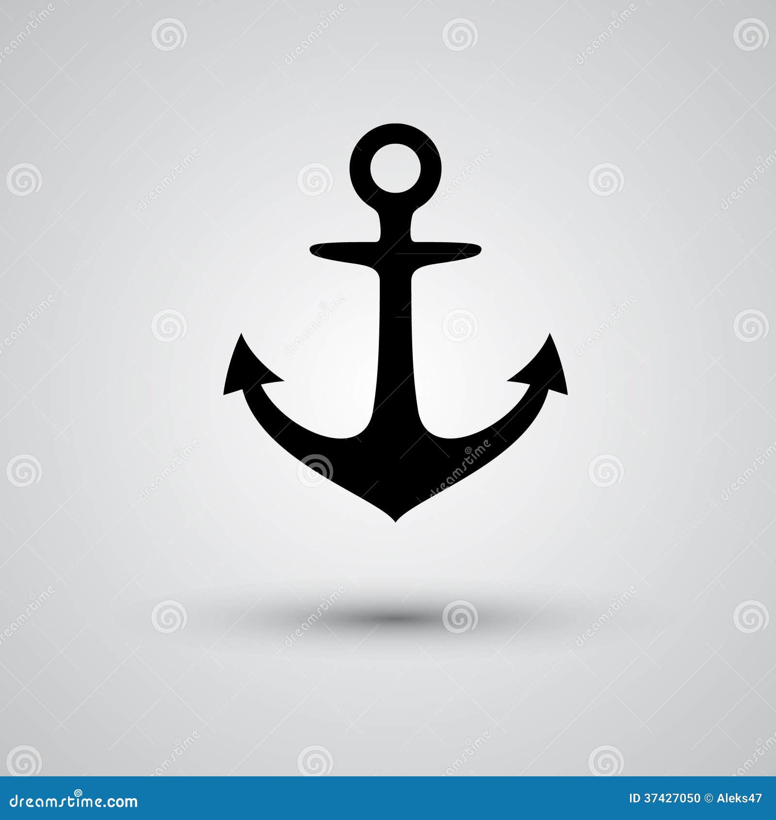 Anchor Icon Vector.Anchor Symbol Logo. Anchor Marine Icon ...