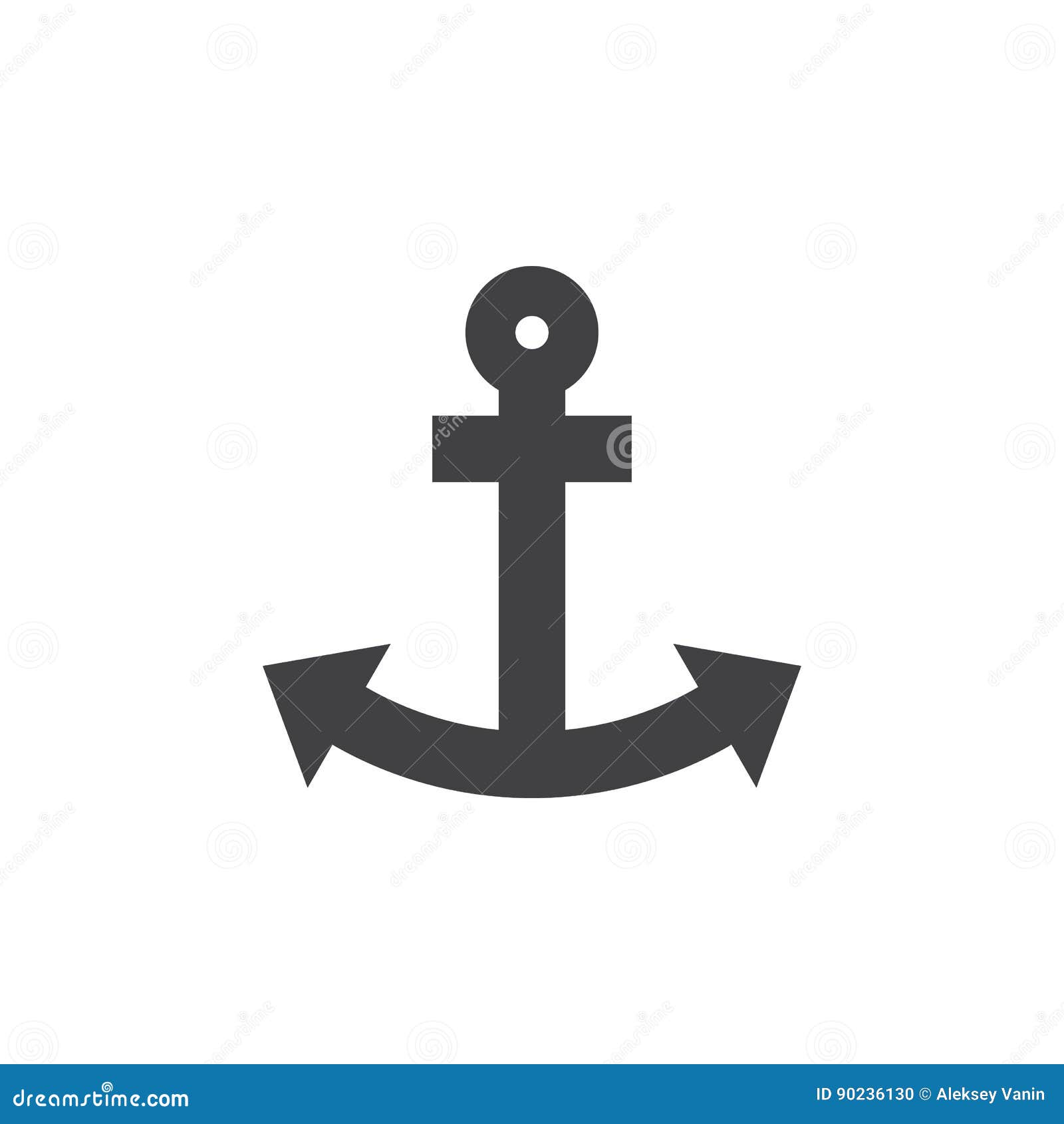 Anchor Icon , Solid Logo Illustration, Pictogram Isolated Stock ...