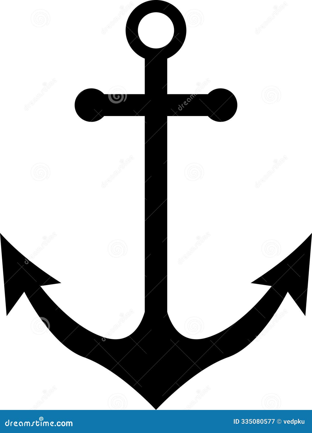 Anchor Icon, Anchor Symbol, Ship Anchor Sign Vector Stock Vector ...