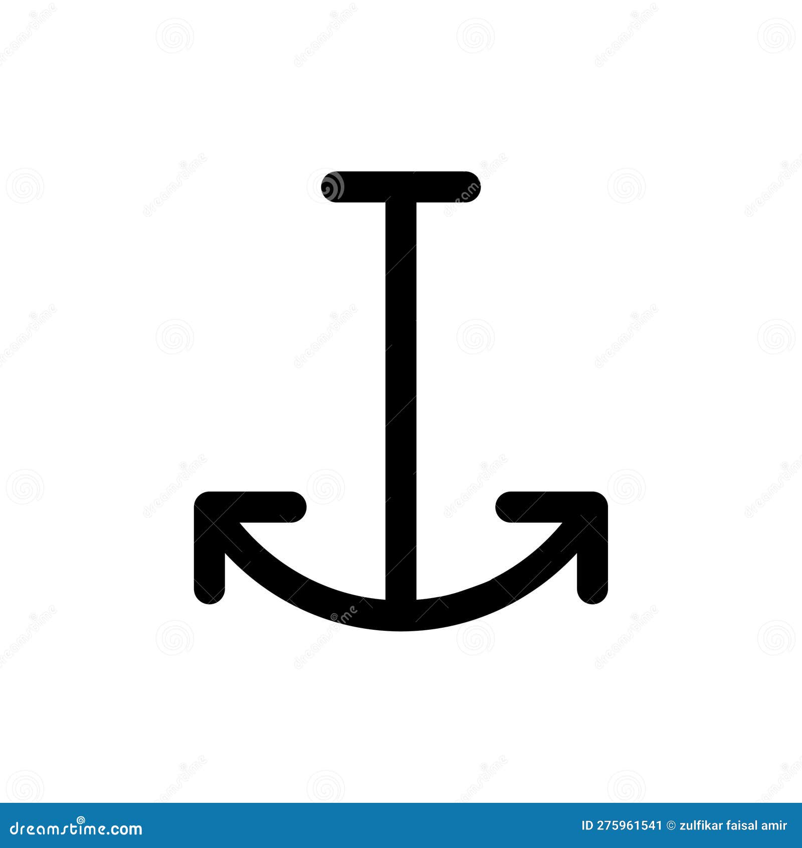 Anchor Icon . Anchor Sign. Marine Symbol Stock Vector - Illustration of ...