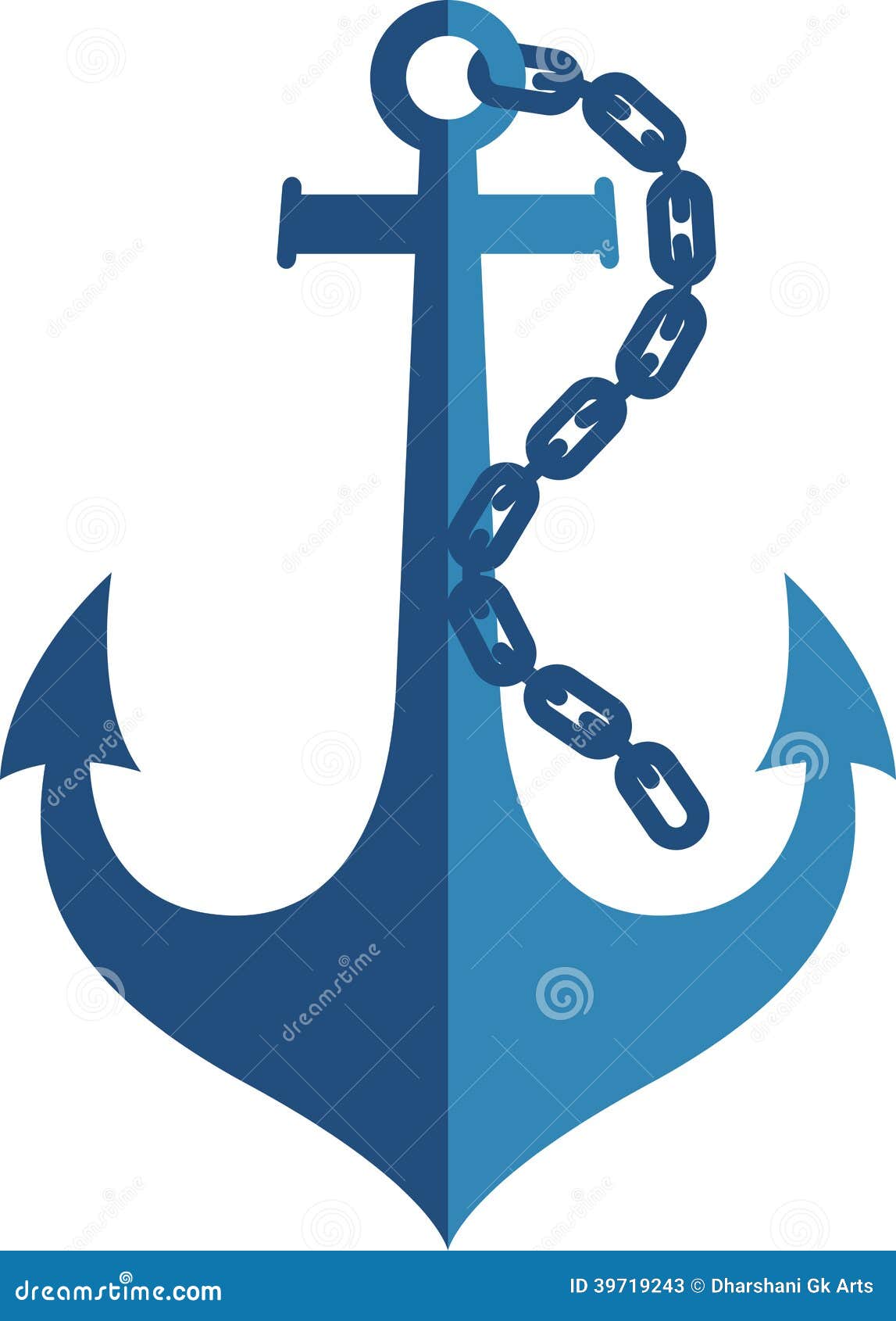 Anchor Logo Design Template. Simple And Clean Outline Style. Color And ...