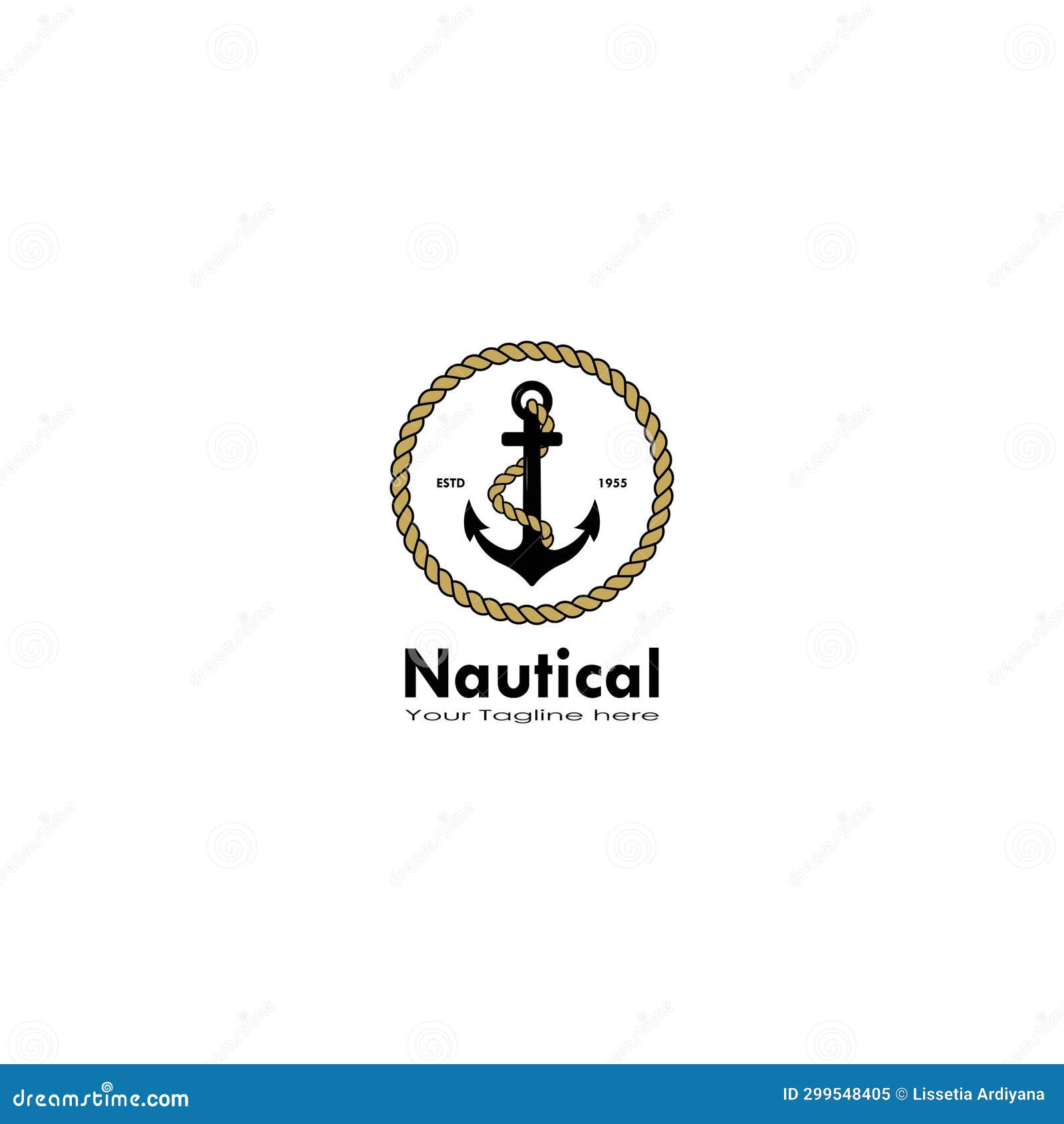 Anchor, Nautical Logo Vector Graphics Stock Vector - Illustration of business, design: 299548405