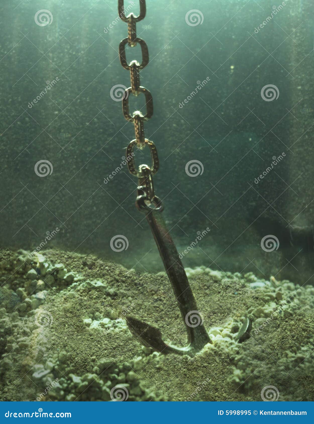 Anchor on ocean floor stock image. Image of floor, ocean - 5998995