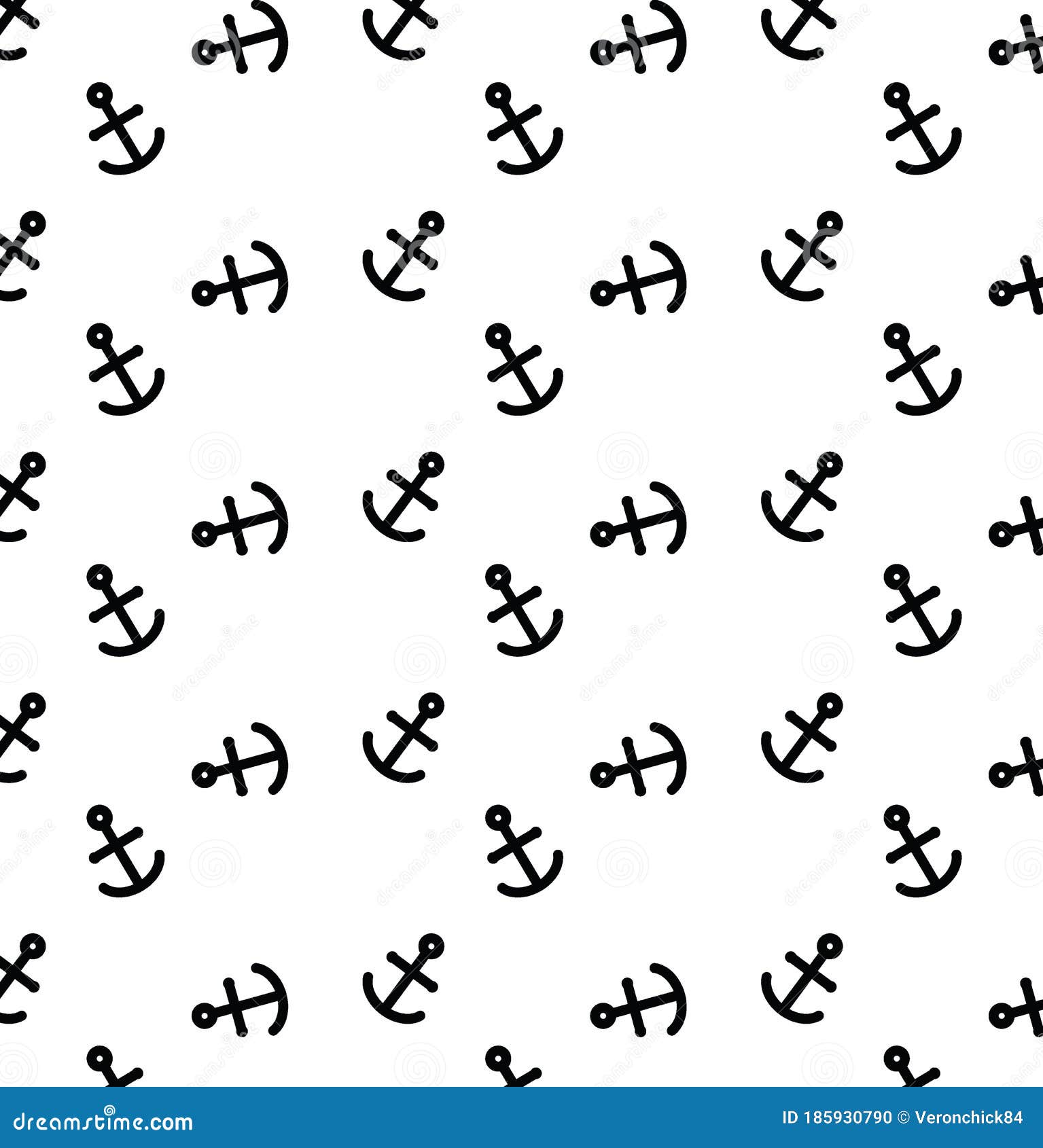 Anchor Pattern, Anchor Background, Wallpaper Vector Stock Vector ...