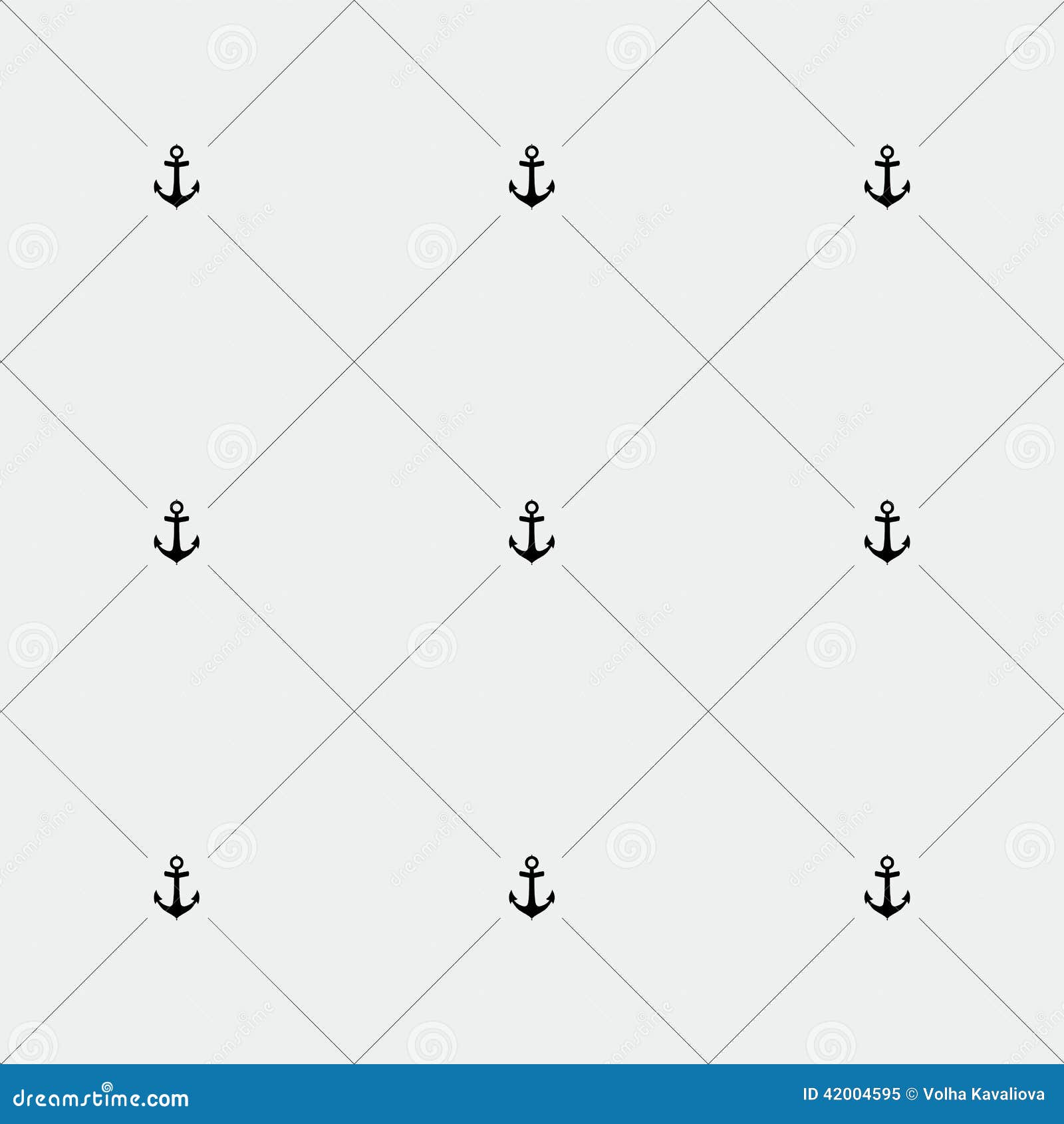 Anchor pattern stock vector. Illustration of ocean, nautical - 42004595