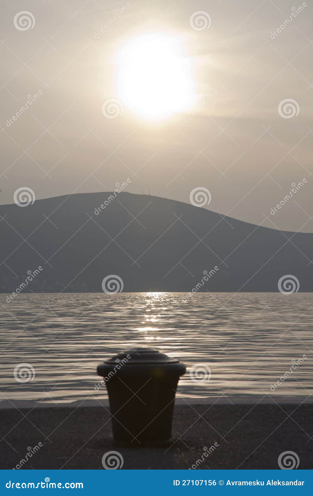 Anchor in the port stock photo. Image of water, horizon - 27107156