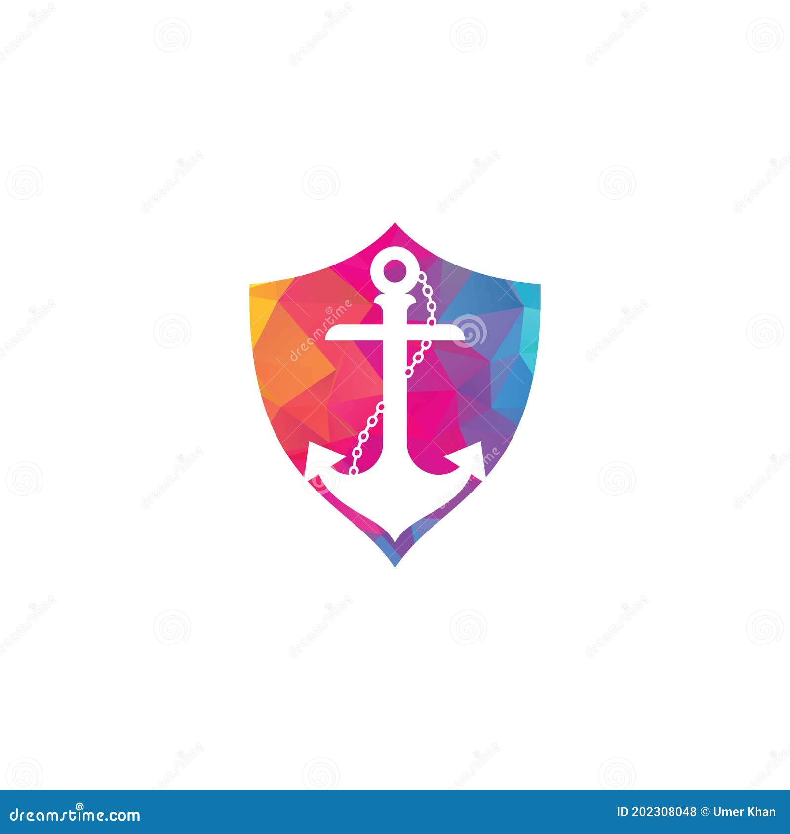 Anchor with Rope Logo Design . Stock Vector - Illustration of adventure ...