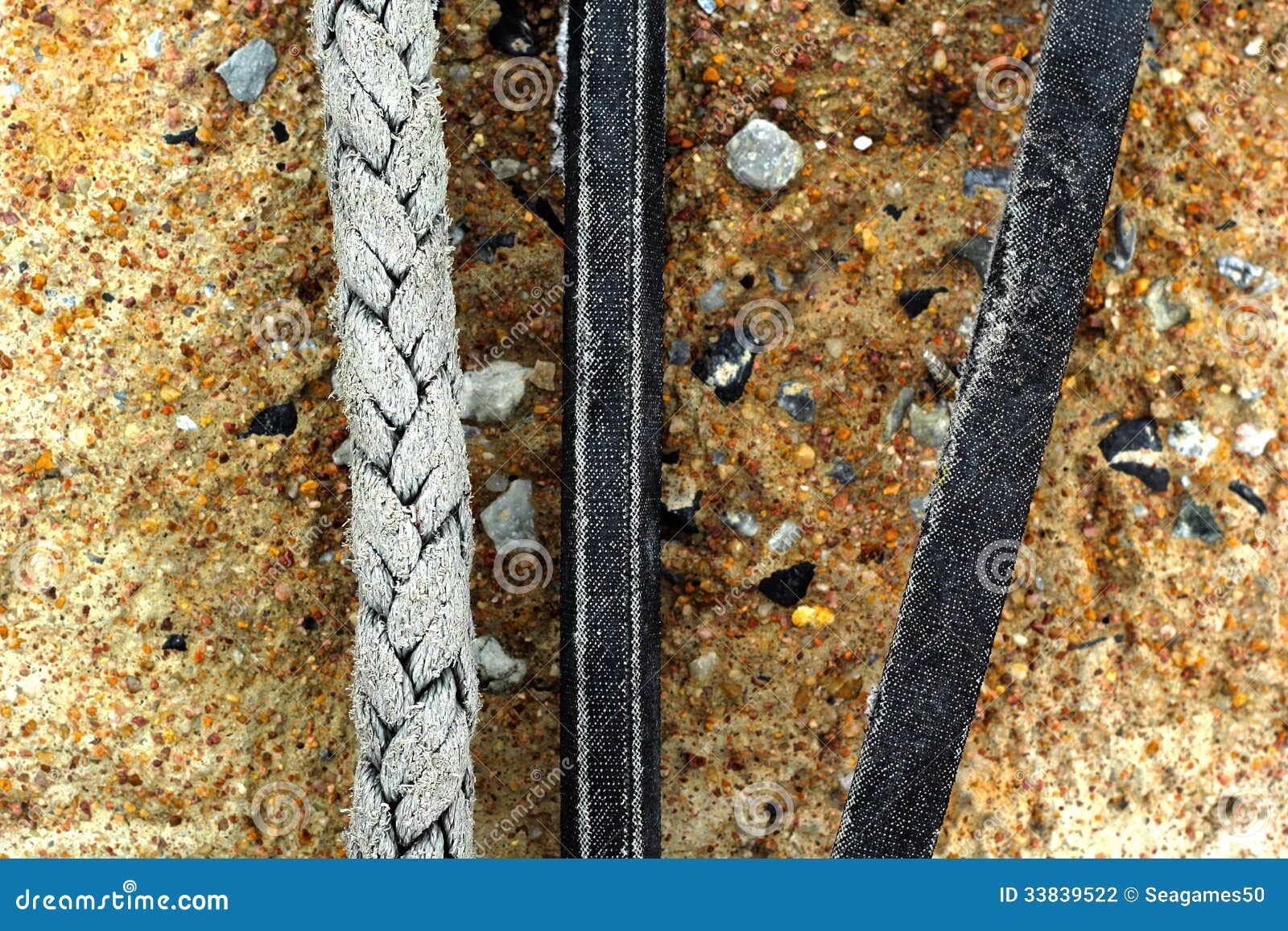 Anchor Rope, Twine for Tying - on the Ground. Stock Photo - Image of ...