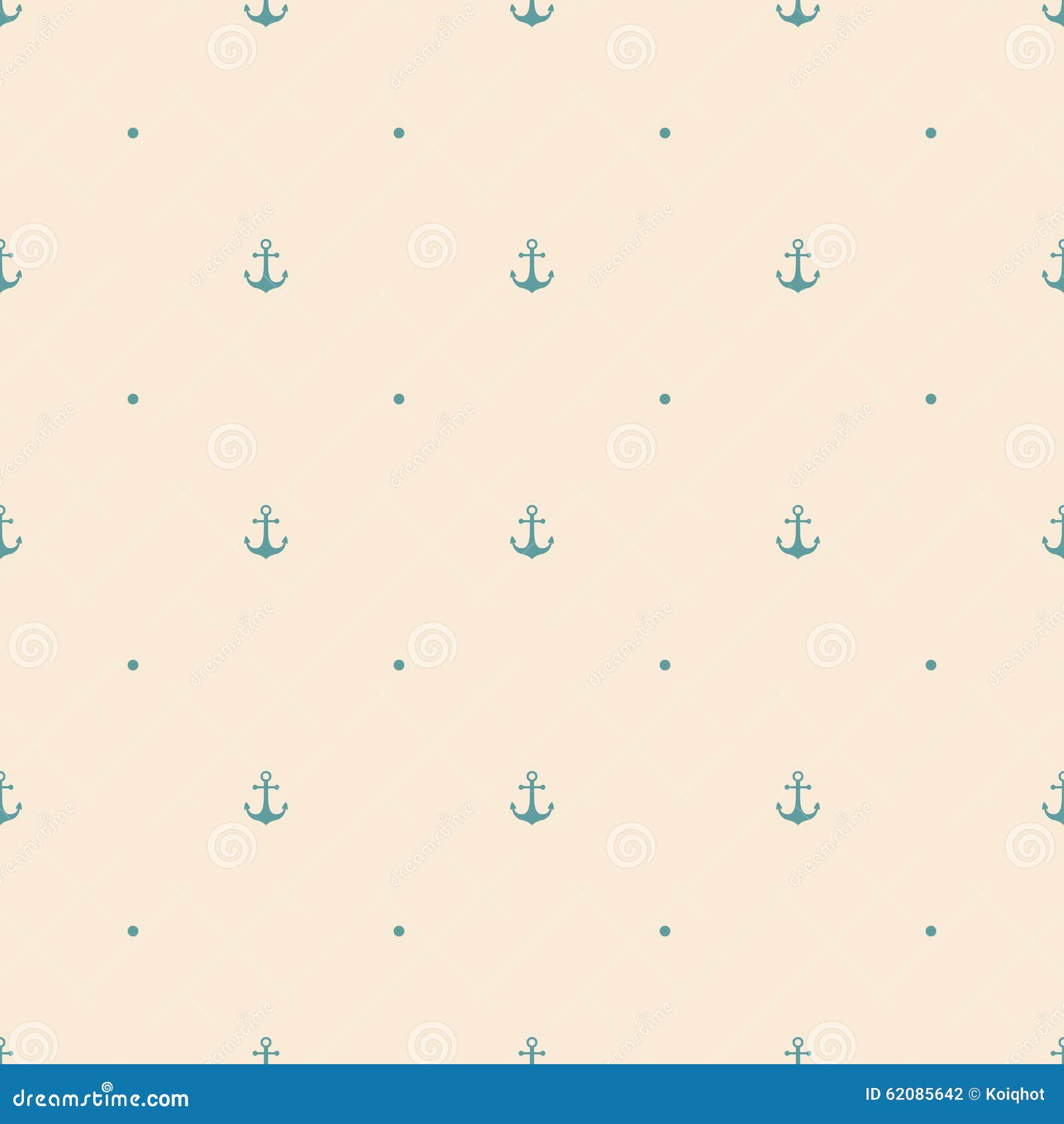Anchor Seamless Pattern Background Stock Vector - Illustration of ...