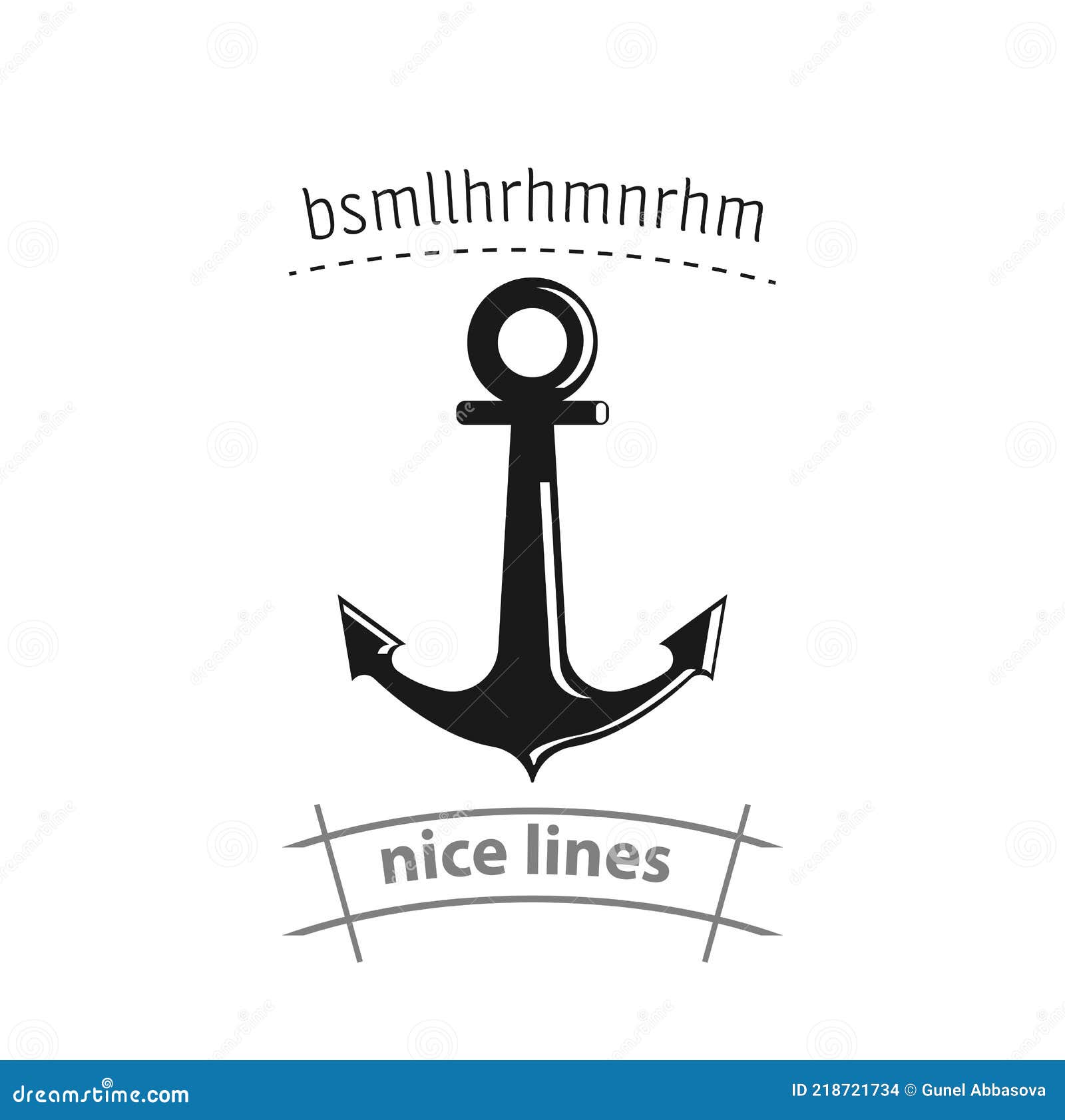 Anchor Simple Icon. Anchor Icon Editorial Stock Image - Illustration of ...