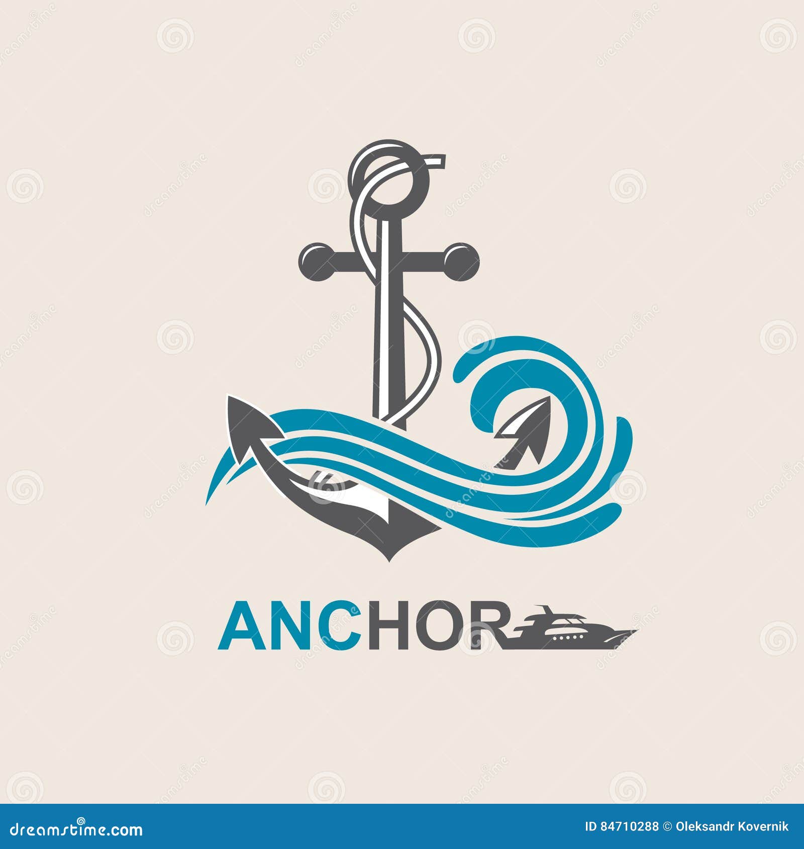 Anchor Symbol Image Cartoon Vector | CartoonDealer.com #84711743