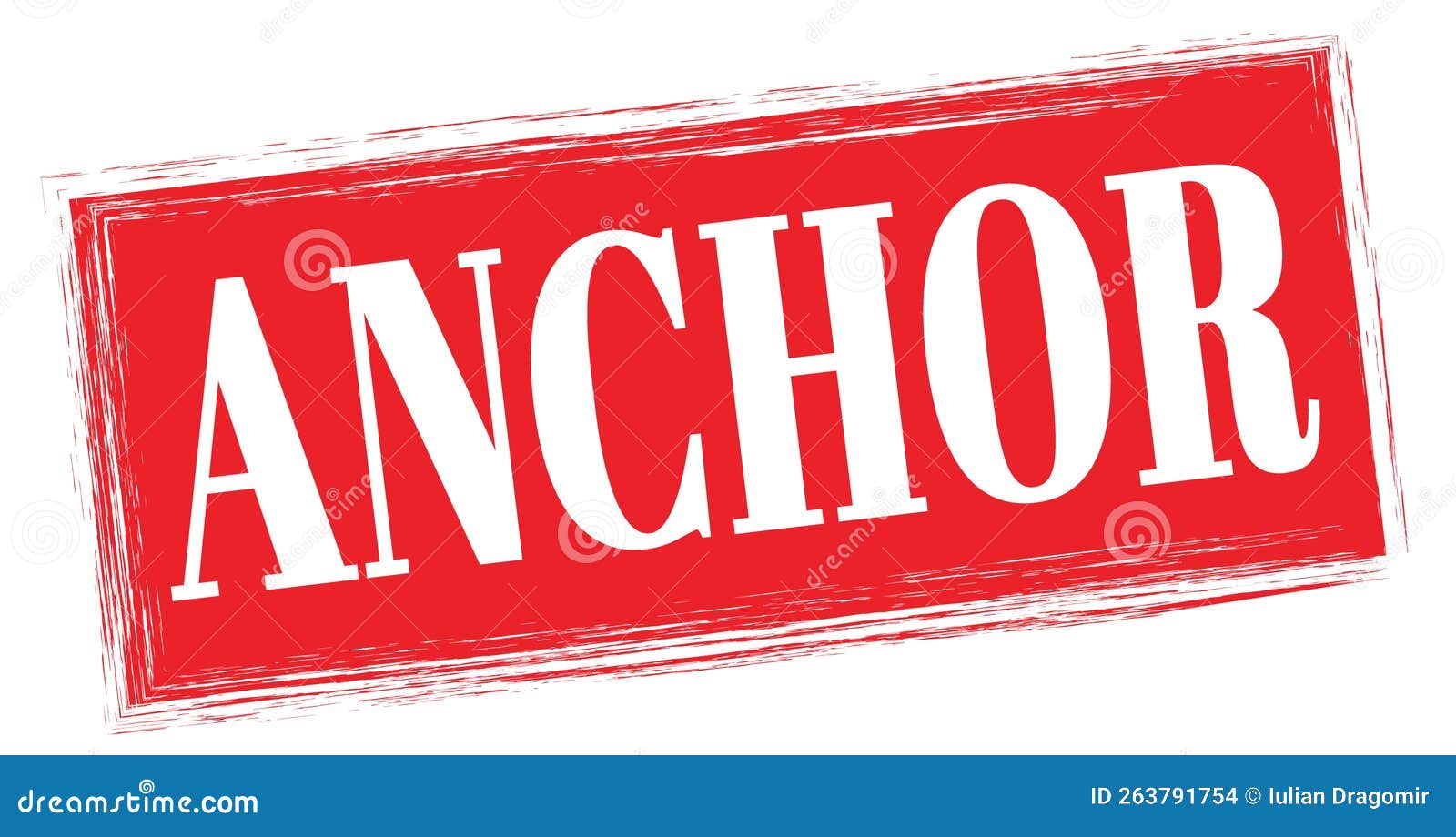 ANCHOR Text Written on Red Stamp Sign Stock Illustration - Illustration ...
