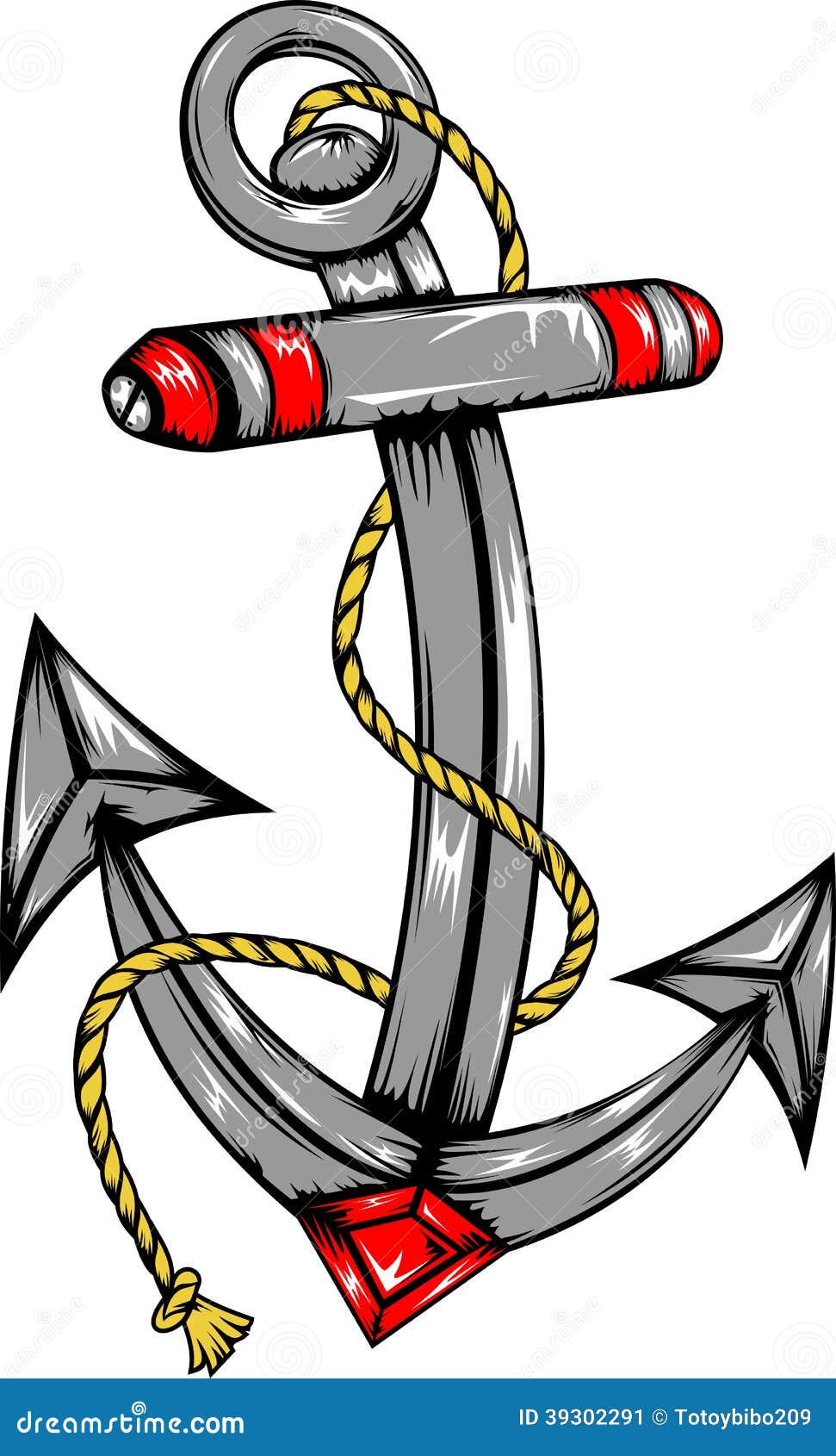 Anchor Vector stock vector. Illustration of clipart, drawing - 39302291