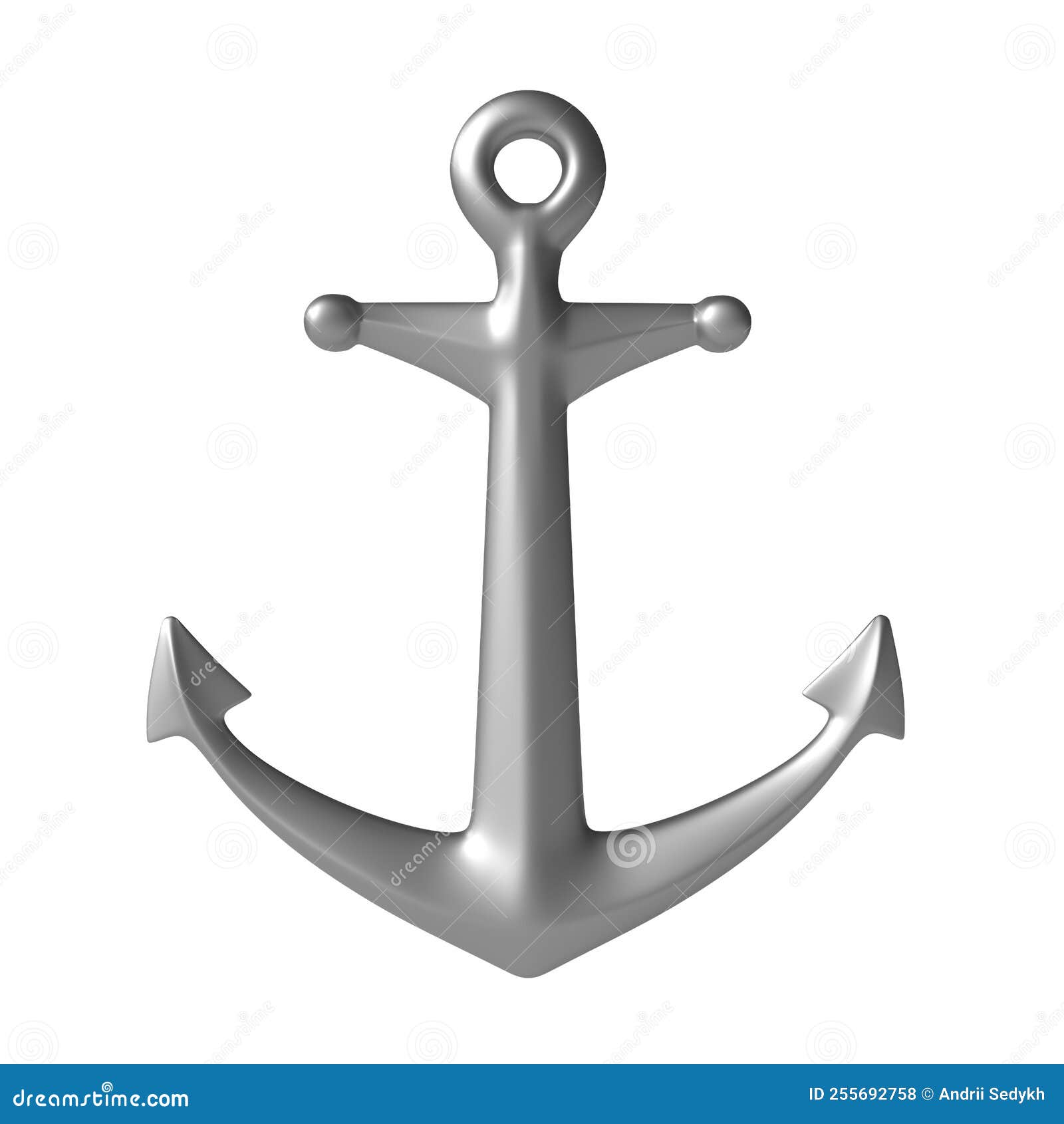 Anchor on a White Background Stock Illustration - Illustration of ...