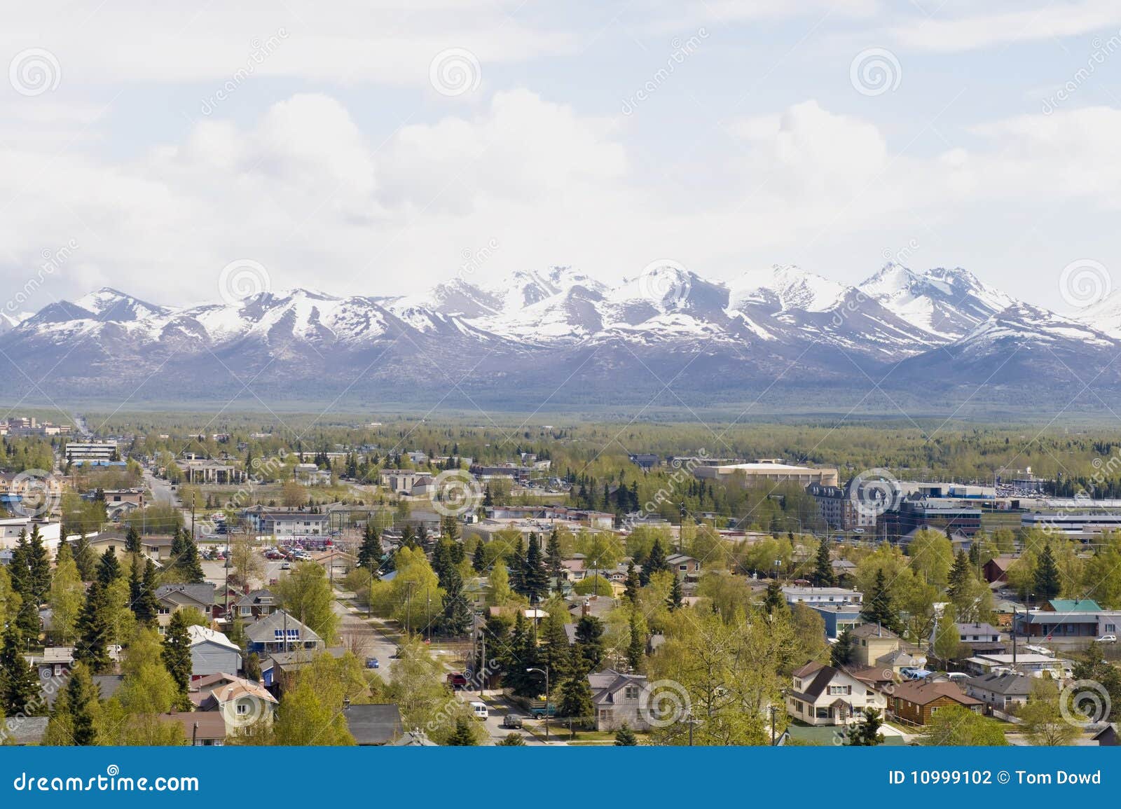 Anchorage panorama stock photo. Image of alaskan, overview - 10999102