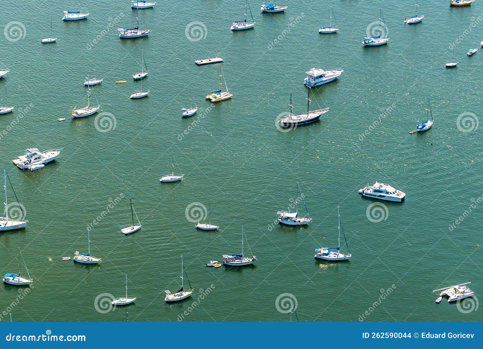 Anchored Ships on the Open Sea Stock Photo - Image of view, amazing ...