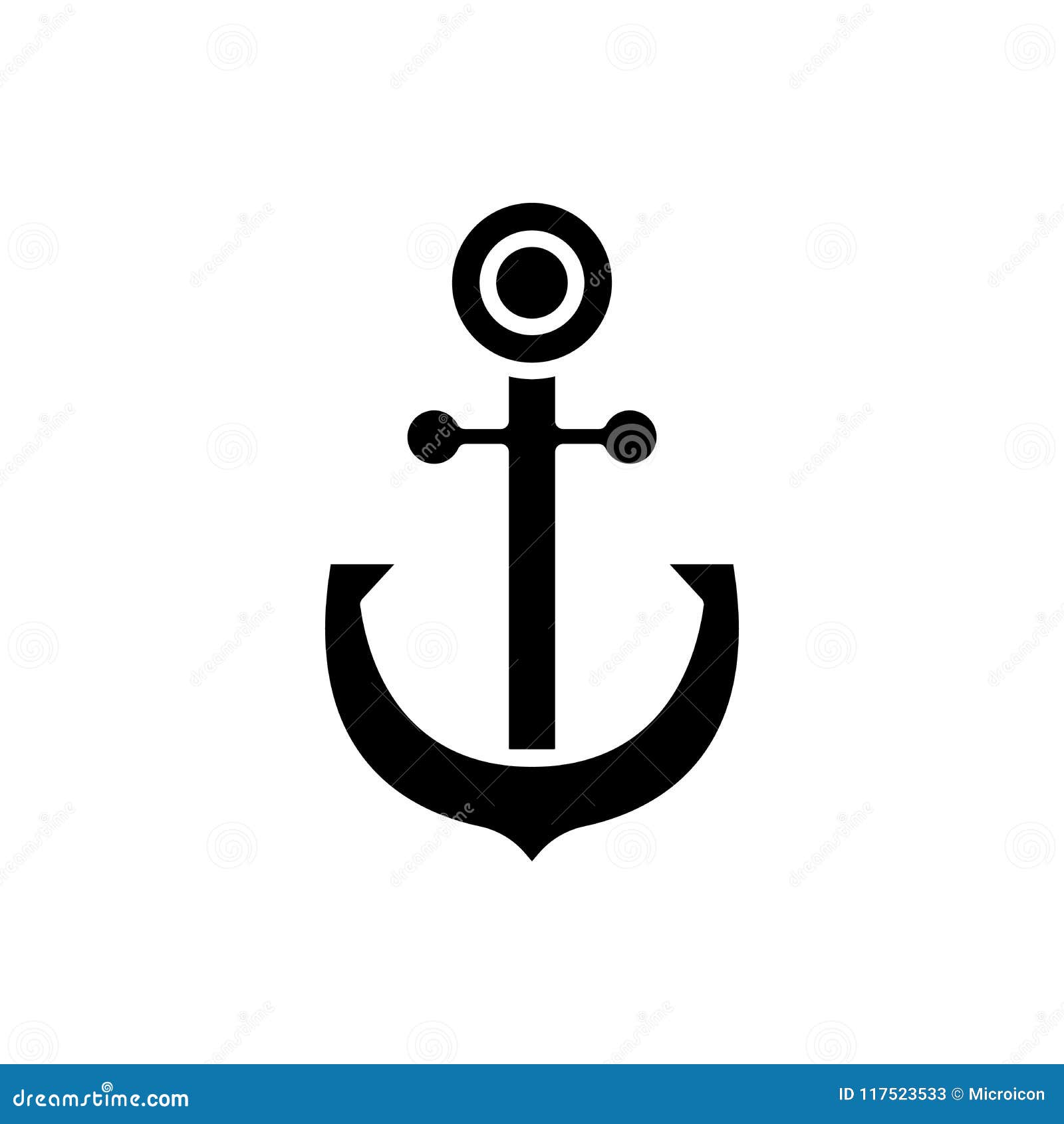 Anchoring Black Icon Concept. Anchoring Flat Vector Symbol, Sign ... Anchoring Black Icon Concept. Anchoring Flat Vector Symbol, Sign ...